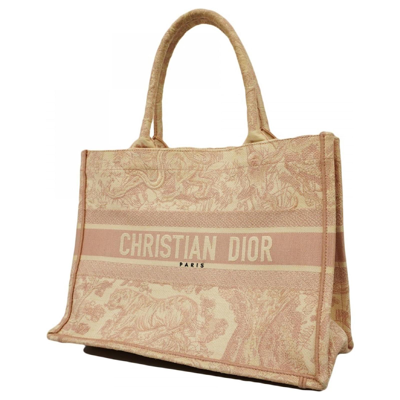 Dior Book Tote Pink Cloth ref.1679868 - Joli Closet