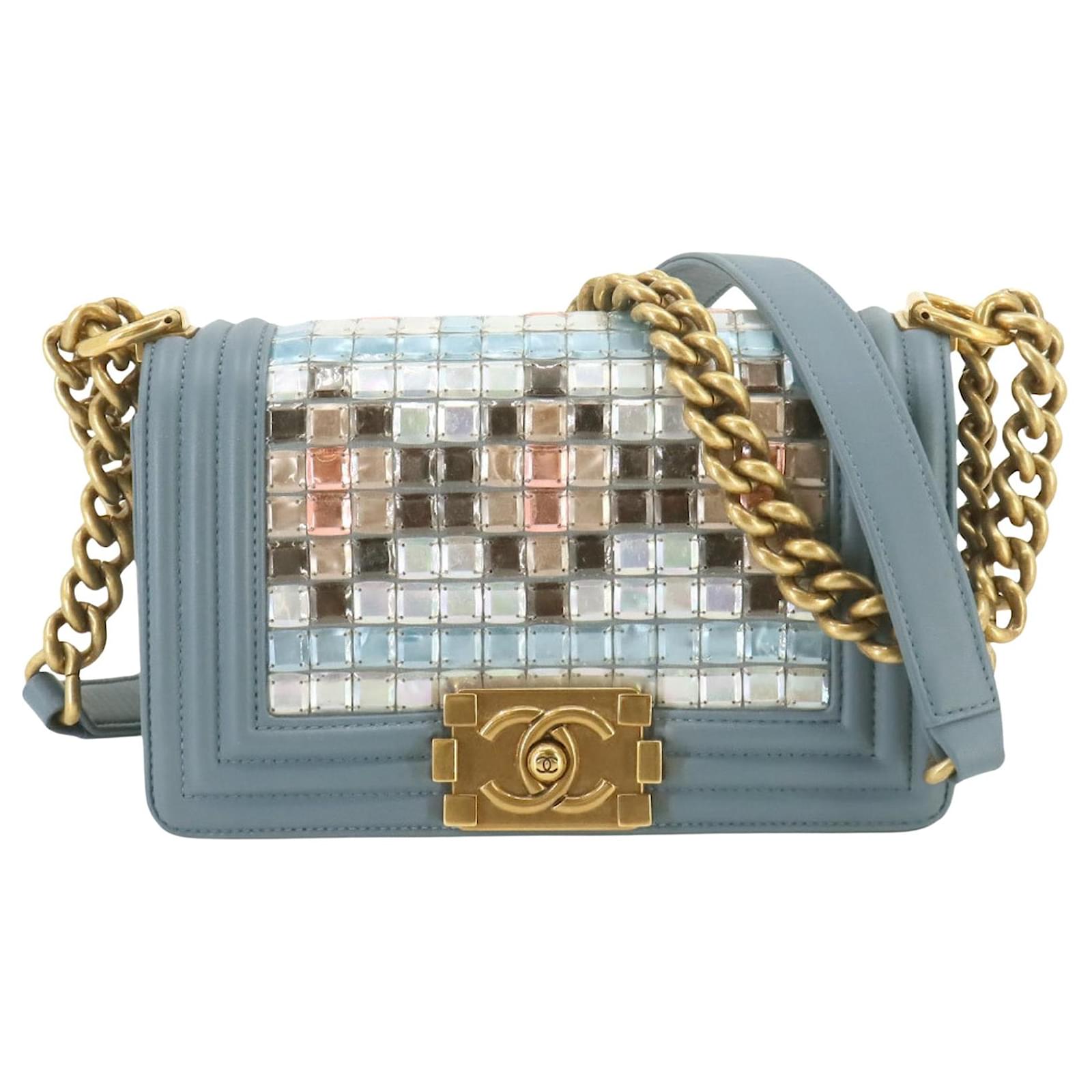 Chanel Boy Blue Leather ref.1680090 - Joli Closet