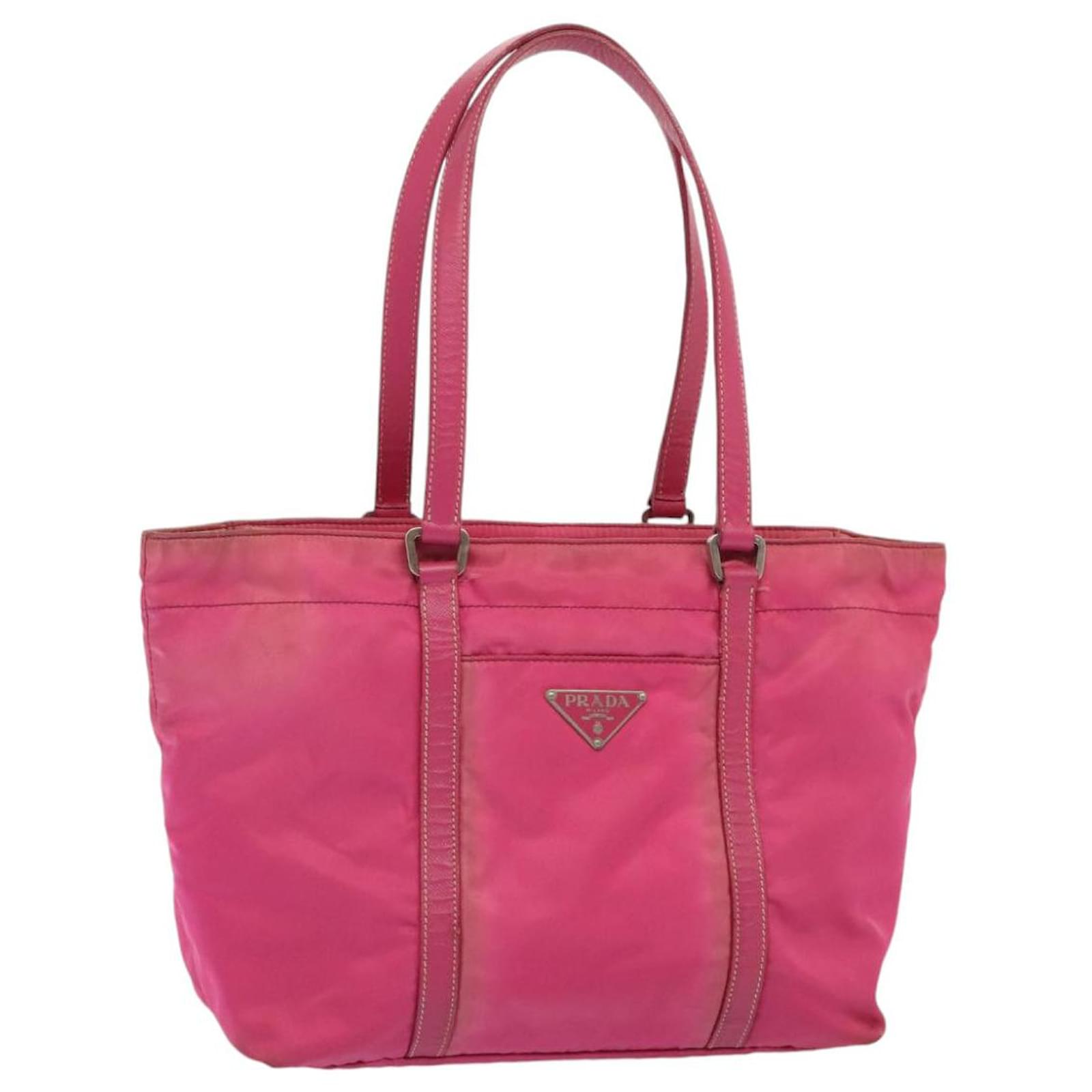 PRADA Hand Bag Nylon Pink Auth bs18106 ref.1680919 - Joli Closet