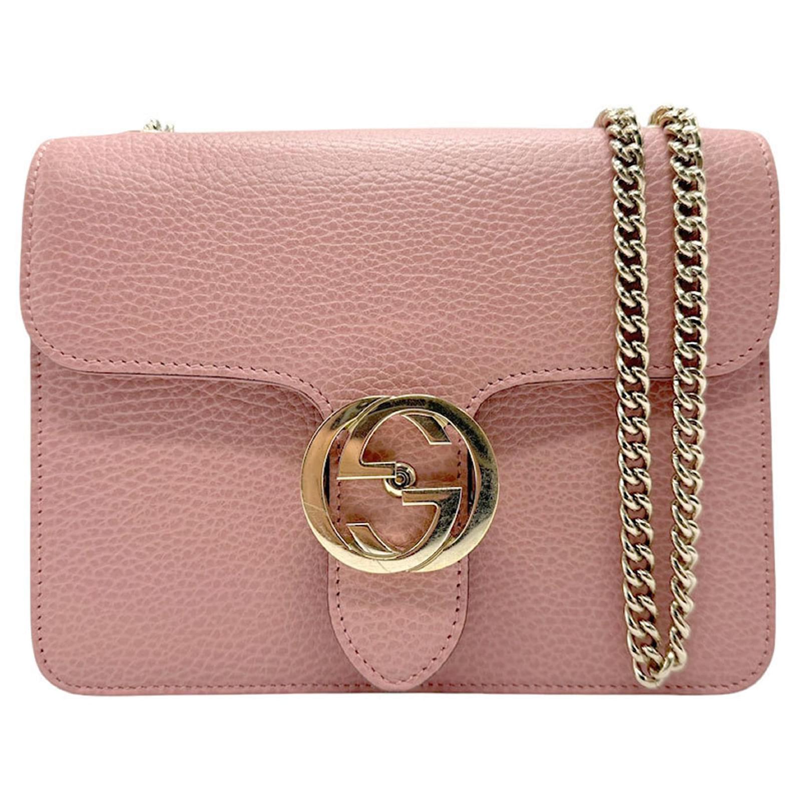 Gucci Pink Leather Shoulder Bag (Sold) - Joli Closet