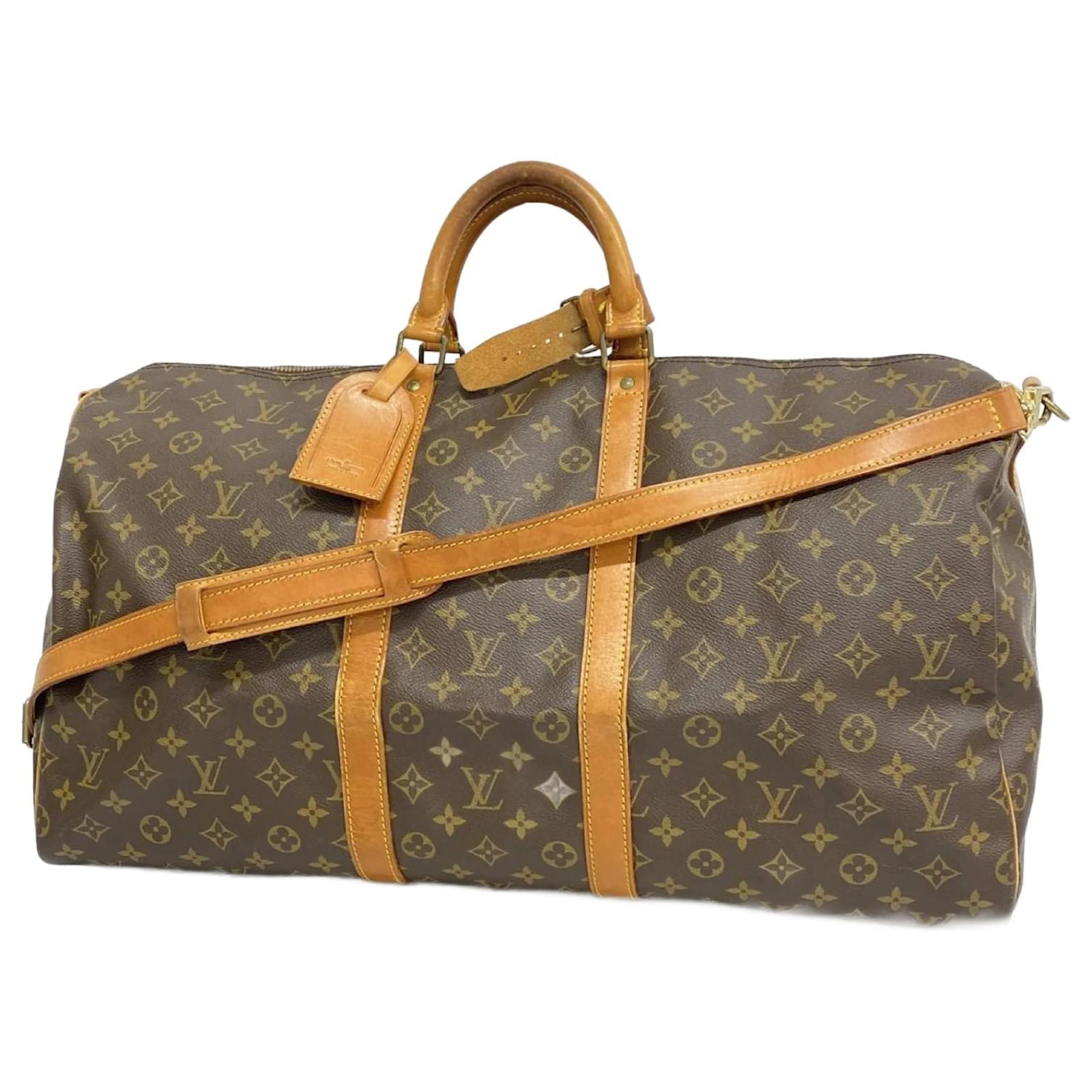 Louis Vuitton Monogram Keepall Bandouliere 55 Brown ref.1684751 - Joli ...