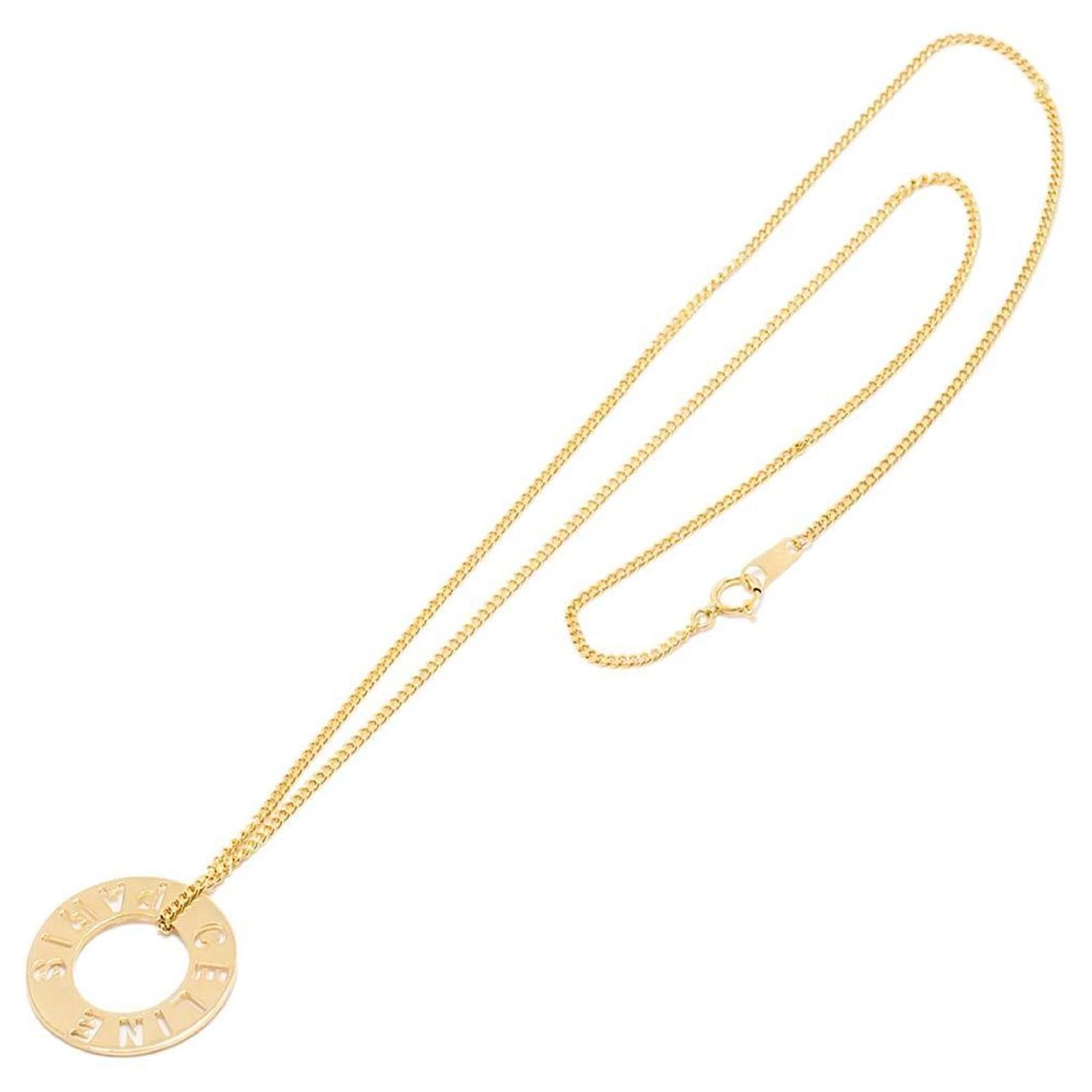 Céline Logo of the circle Golden Yellow gold ref.1684846 - Joli Closet