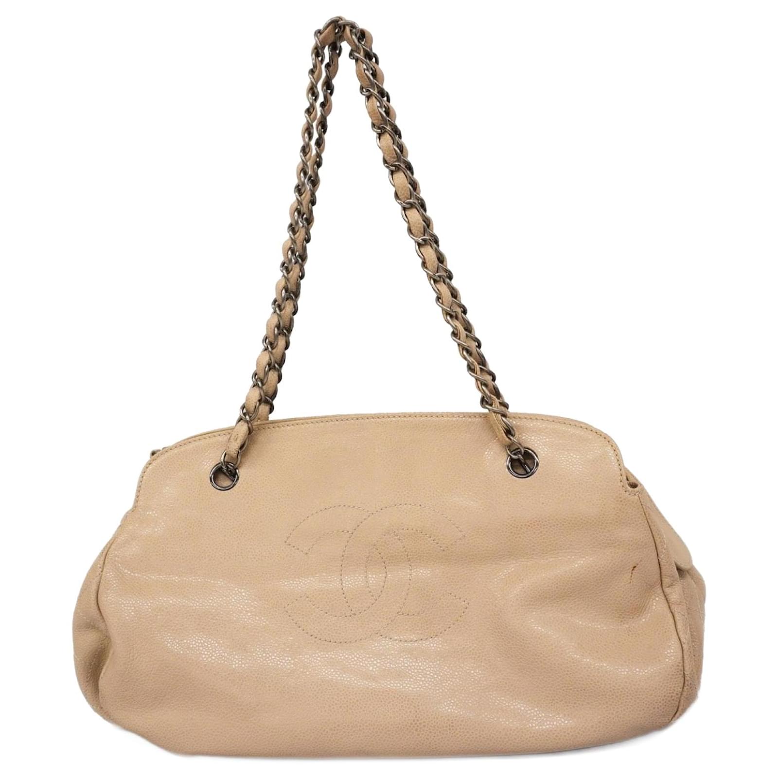 Chanel Bowling Beige Leather ref.1685650 - Joli Closet