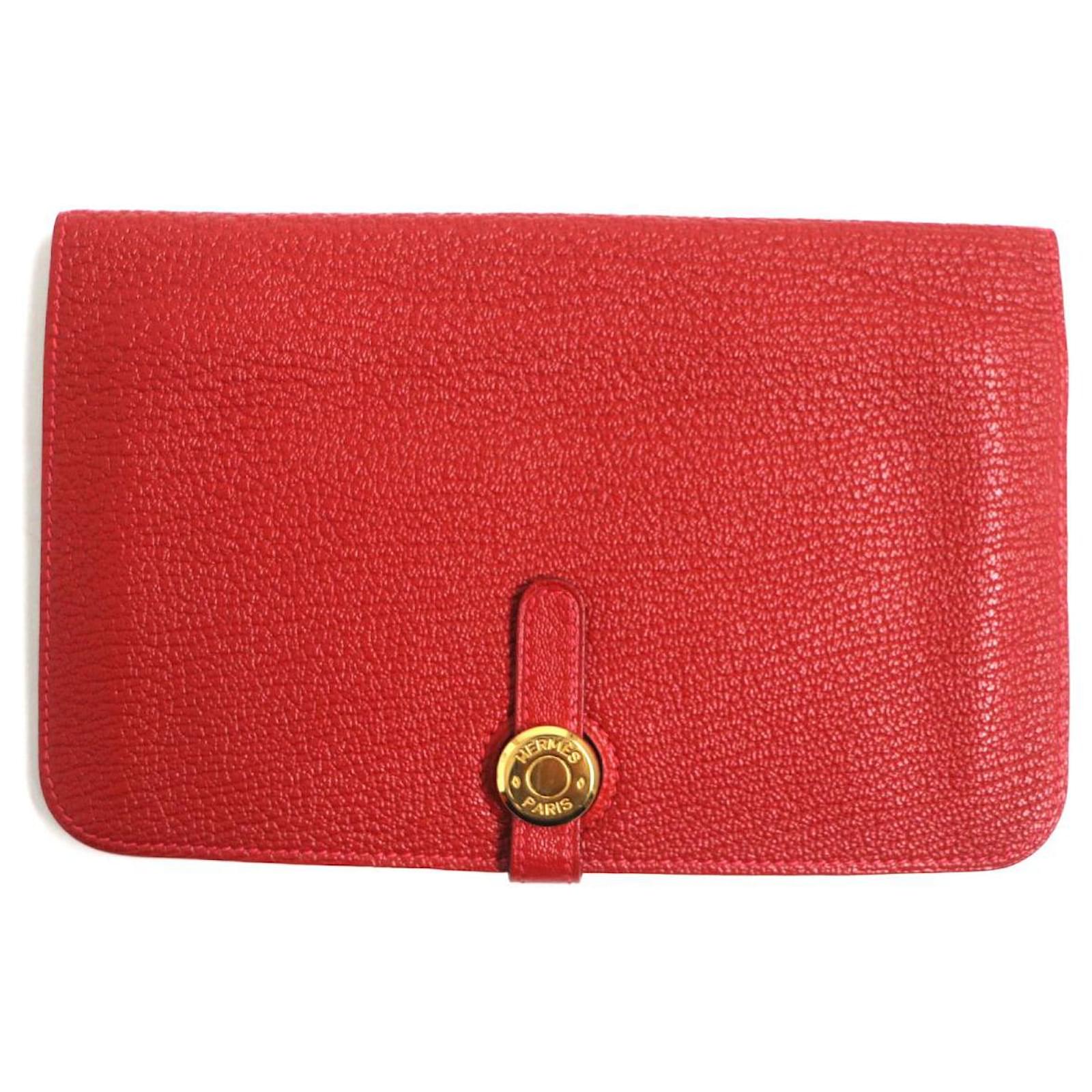 Hermès Hermes Wallet Red Leather ref.1690008 - Joli Closet