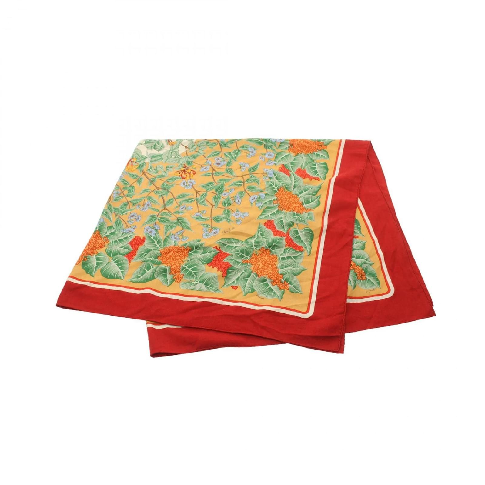 Hermès Hermes Carre Gean 140 Scarf Brown Red Multiple colors Silk ...