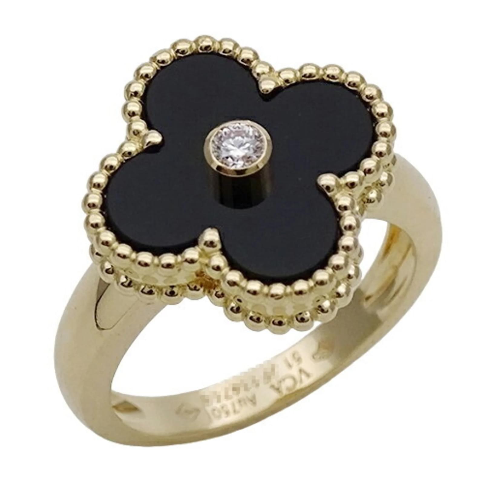 Van Cleef & Arpels Alhambra Band Ring Yellow gold ref.1695565 - Joli Closet