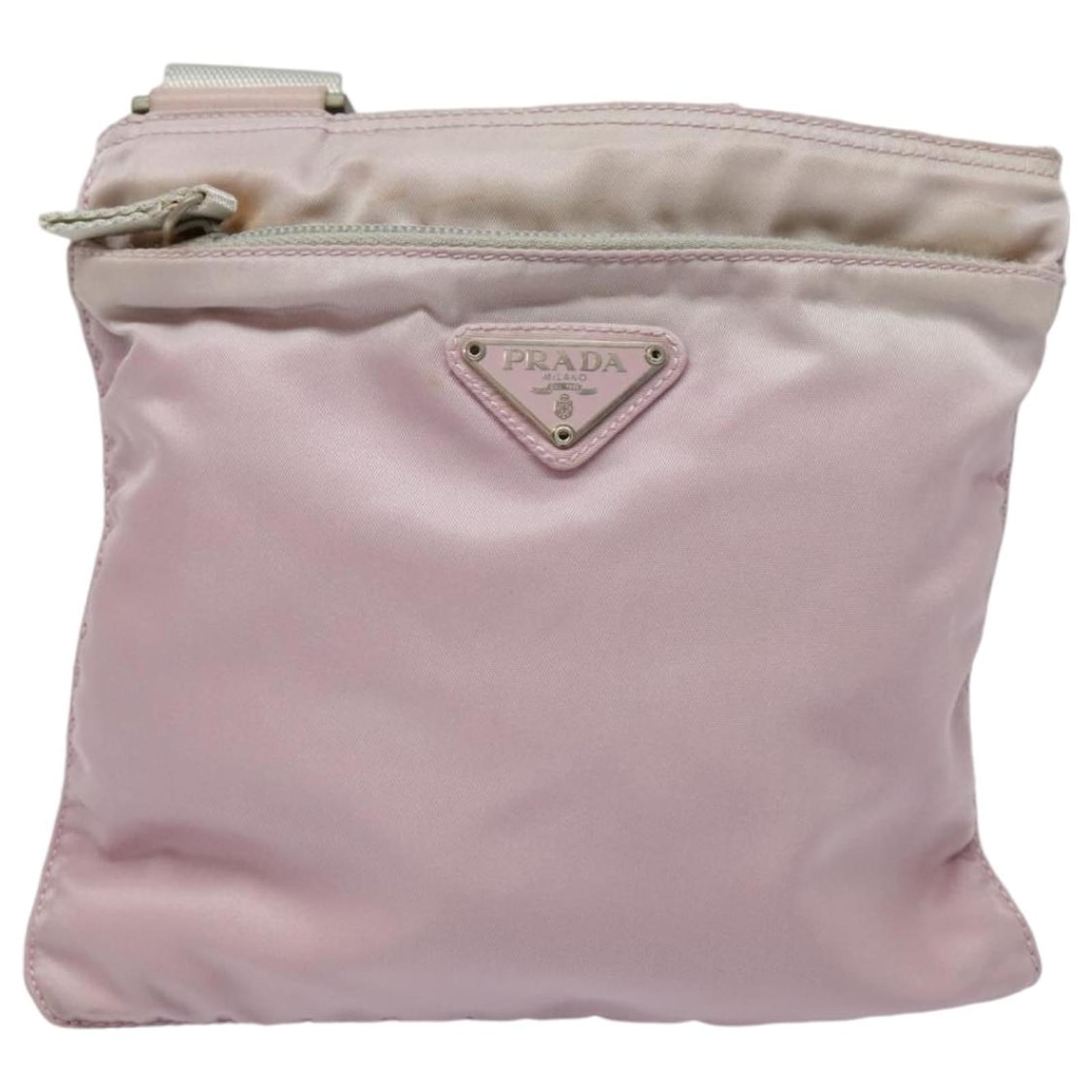 Prada Triangle Logo Pink Synthetic ref.1700604 - Joli Closet