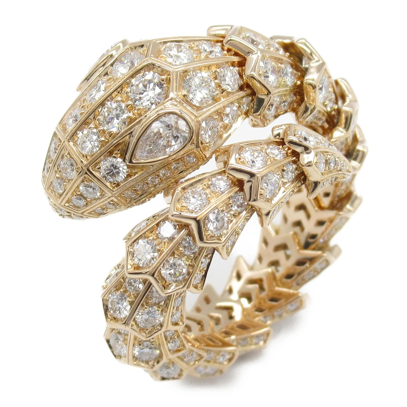 Bulgari Bvlgari Serpenti Viper Full Diamond Ring (Sold) - Joli Closet