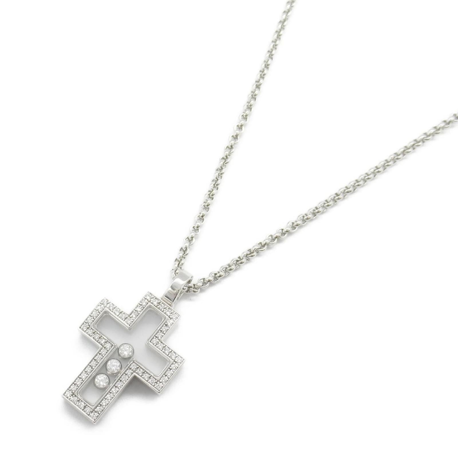 Chopard Happy Diamond Cross Necklace White gold ref.1708307 - Joli Closet