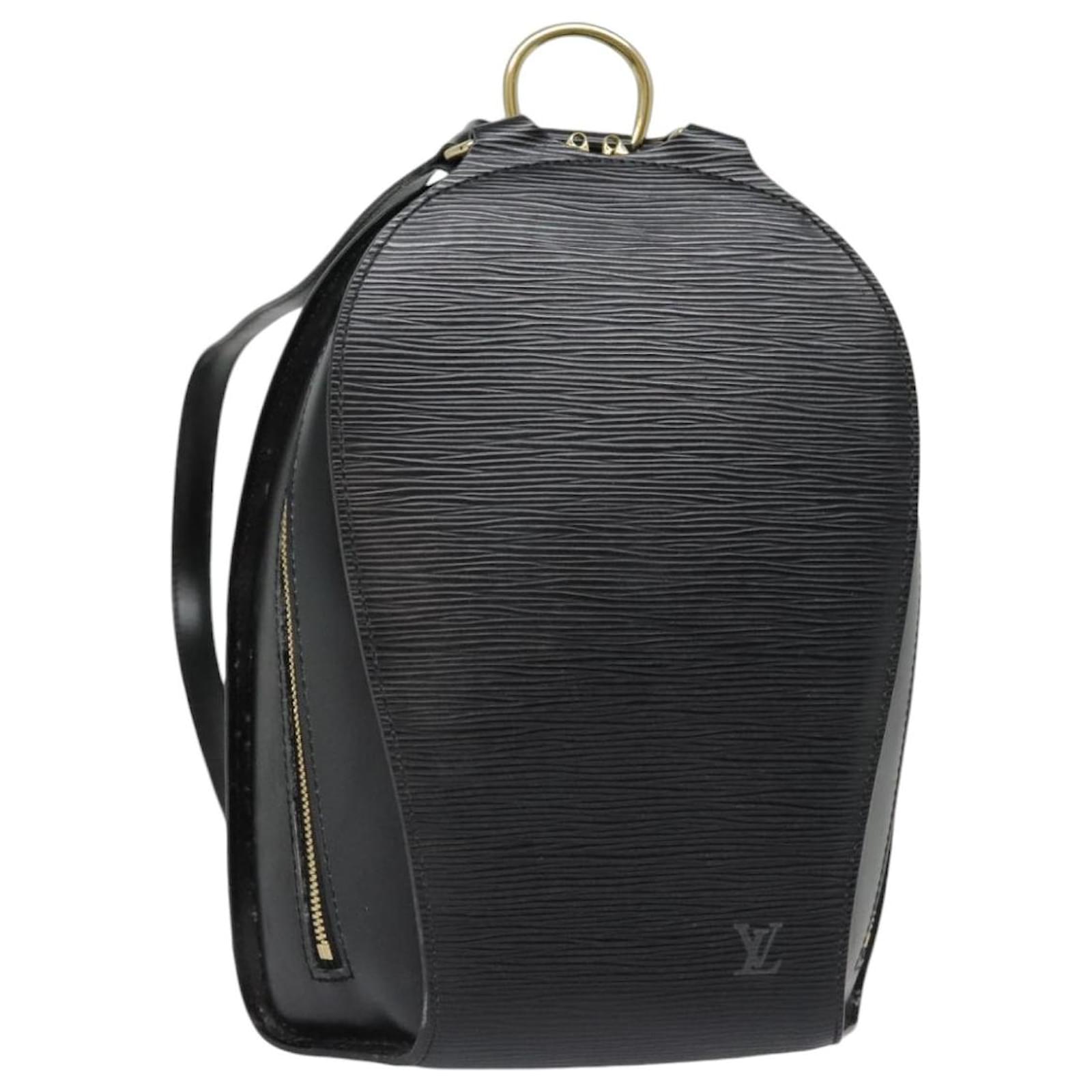 LOUIS VUITTON Epi Mabillon Backpack Black M52232 LV Auth 90492 Leather ...