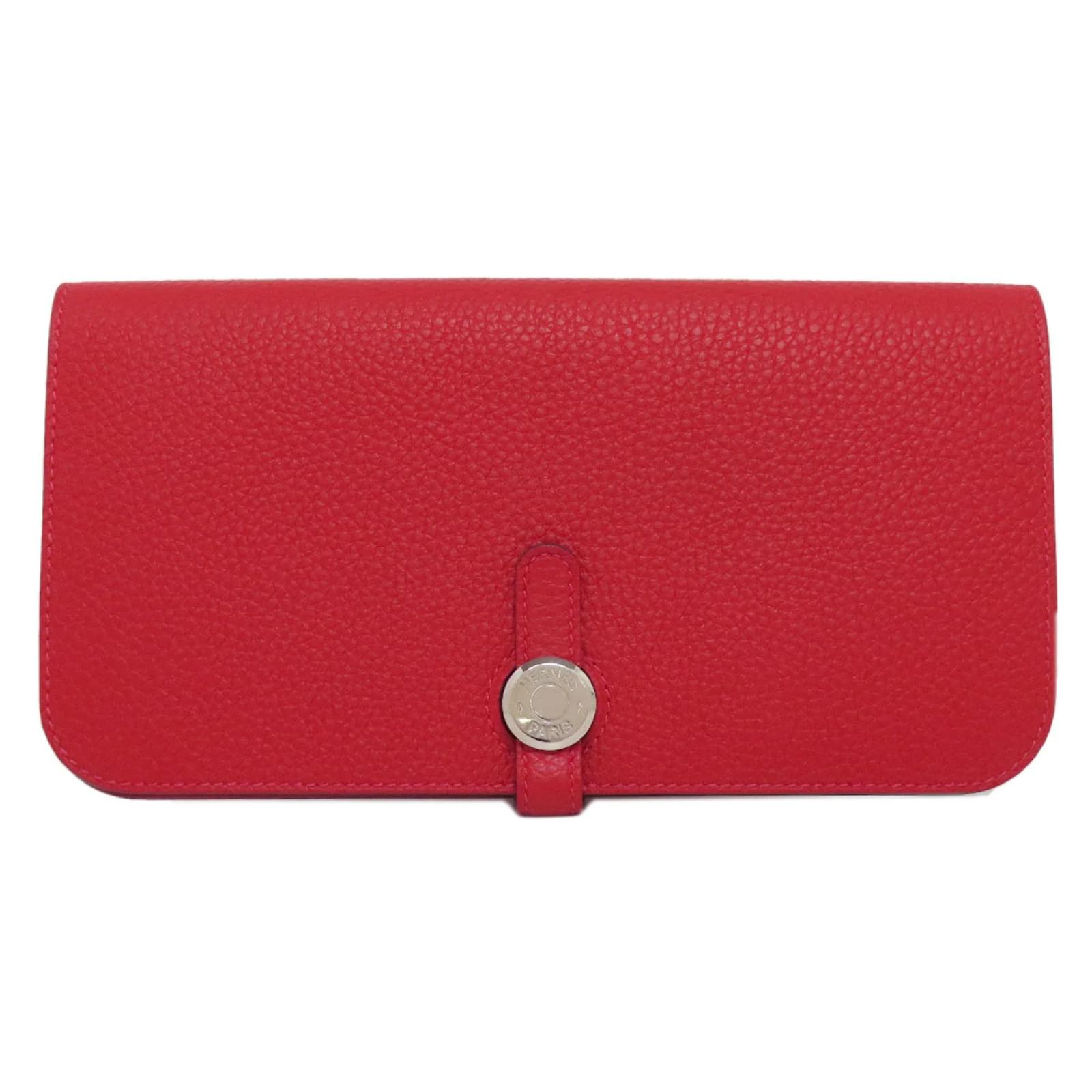 Hermès Hermes Dogon Long Wallet in Red Togo Leather (Sold) - Joli Closet
