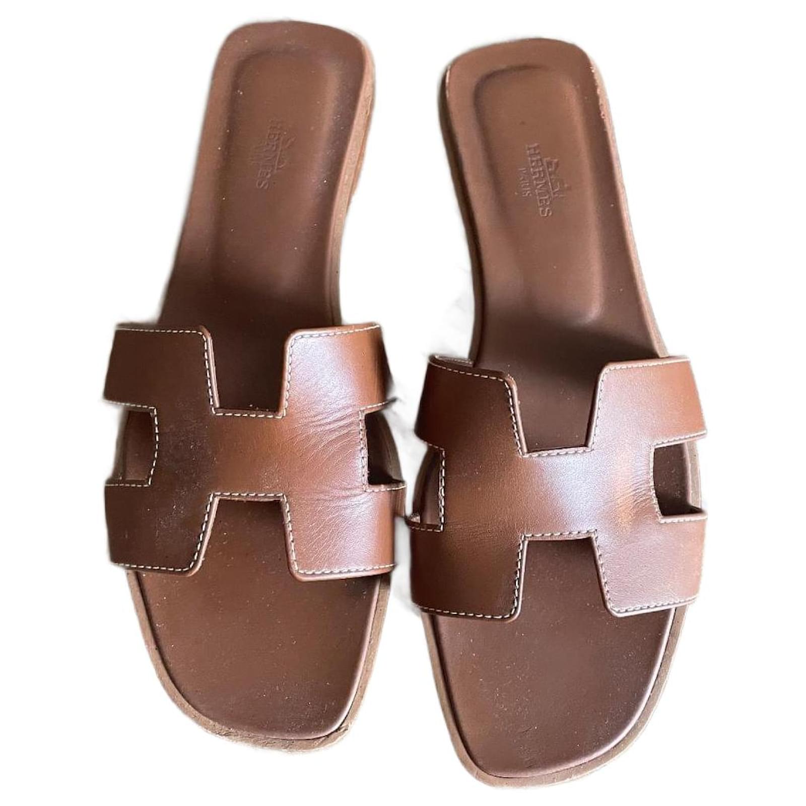 Hermès Oran Brown Leather ref.1708396 - Joli Closet