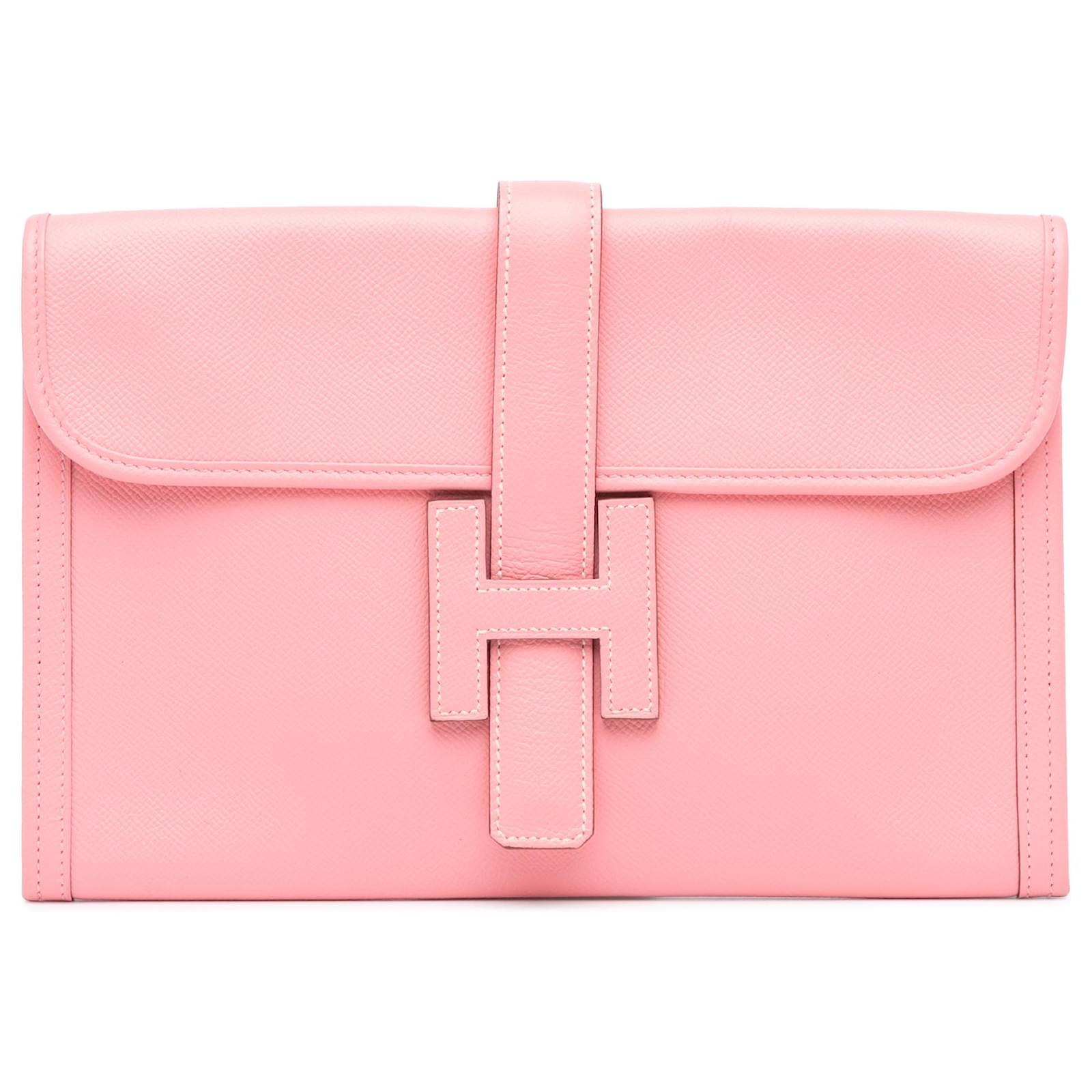 Hermès Pink Epsom Jige PM Leather Pony-style calfskin ref.1713247 ...