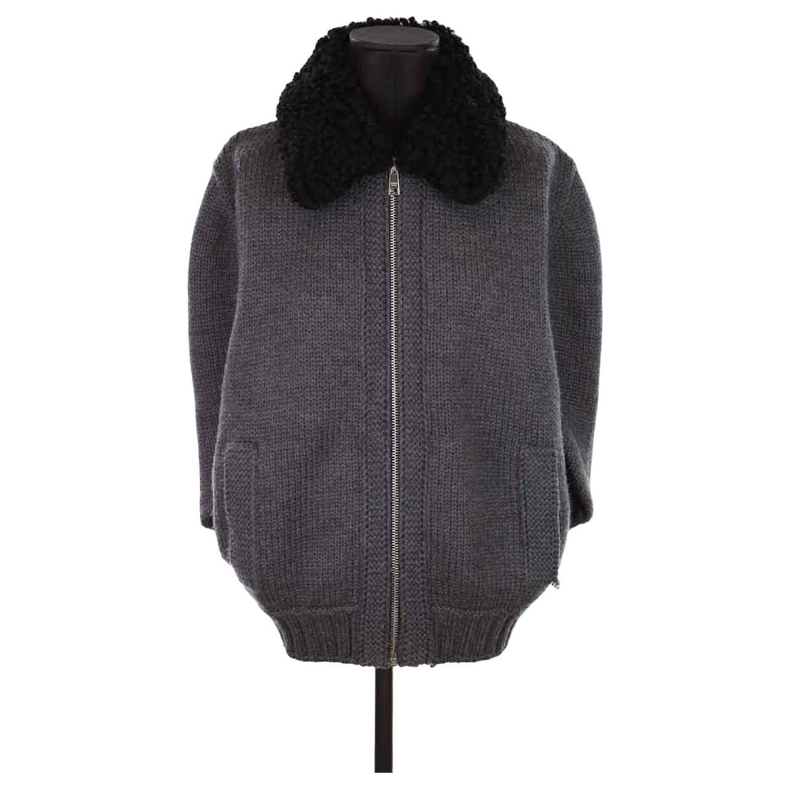 Prada Wool jacket Grey ref.1713948 - Joli Closet