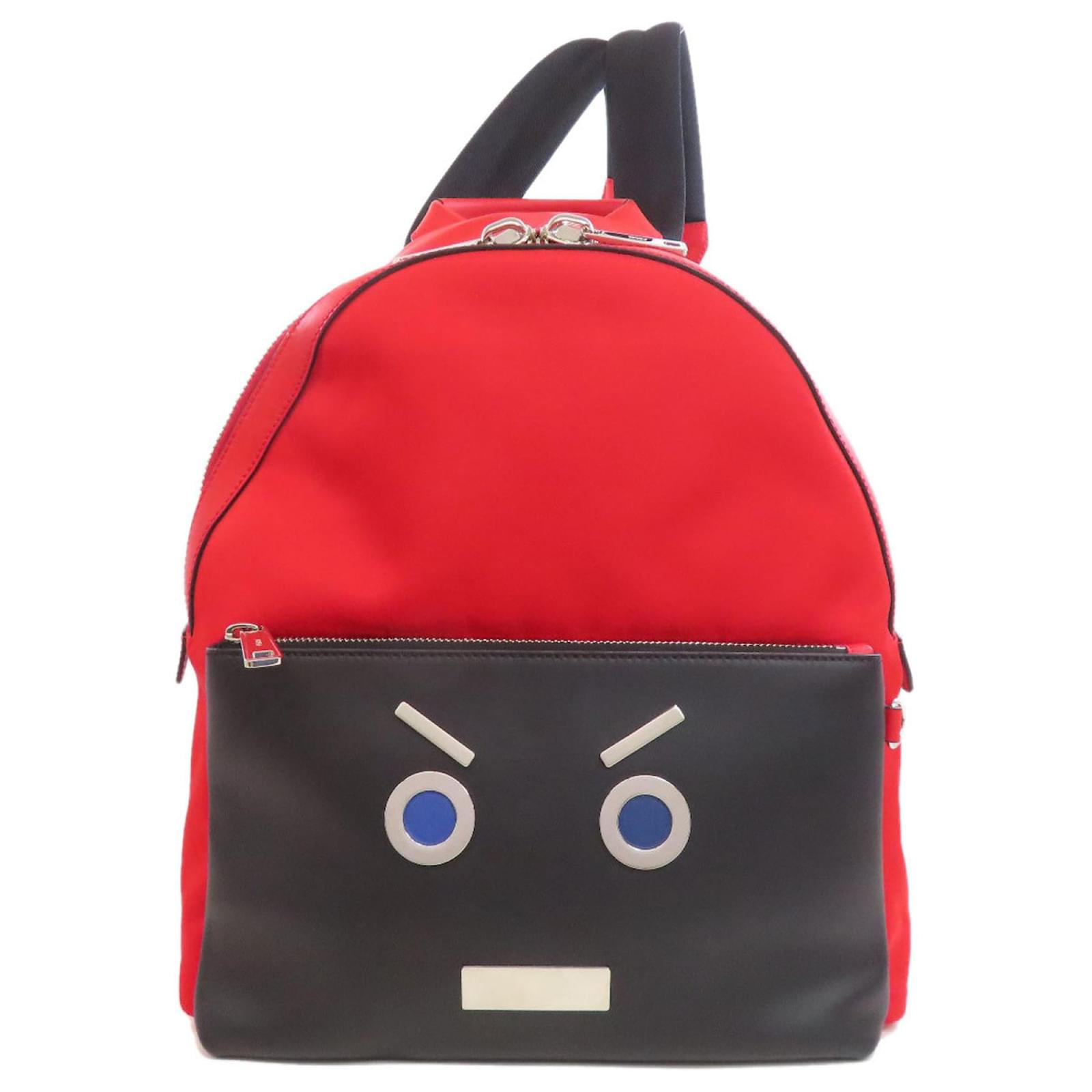 Fendi Fendi face Red Leather ref.1715734 - Joli Closet