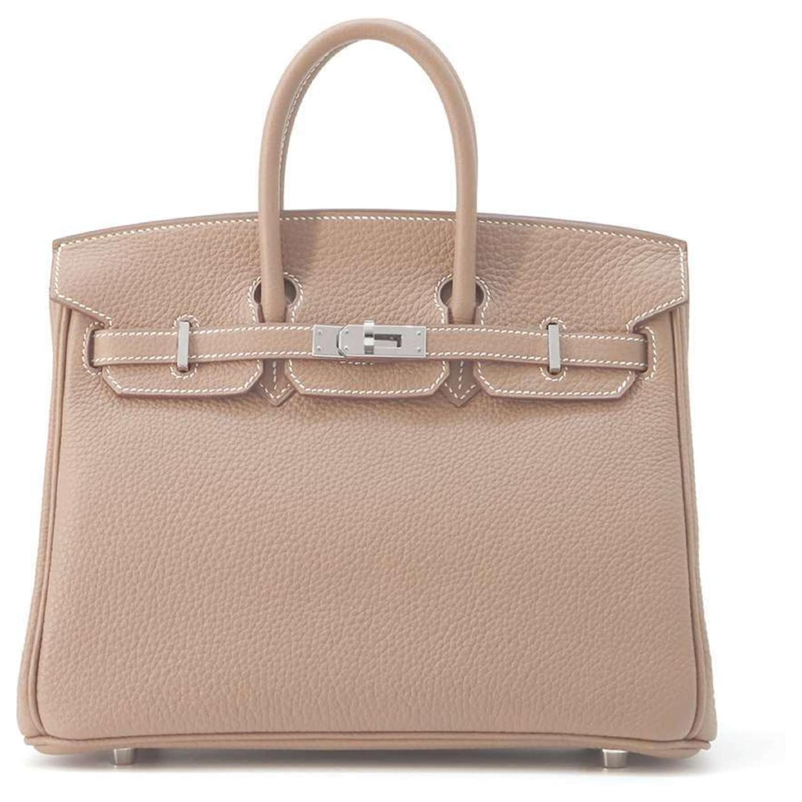 Hermès Hermes Birkin 25 Etoupe Togo Handbag Taupe Leather ref.1716518 - Joli Closet
