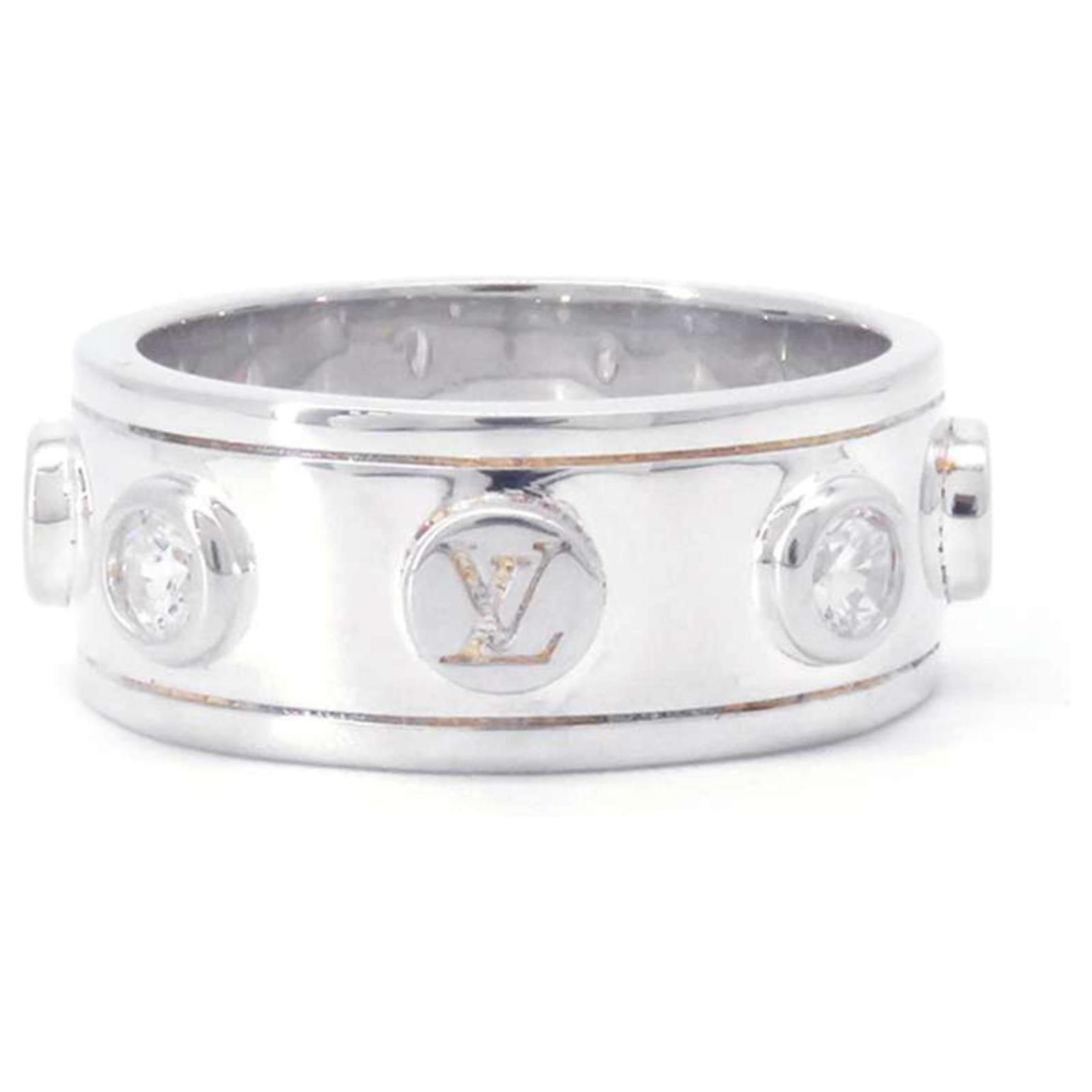 Louis vuitton monogram ring silver store