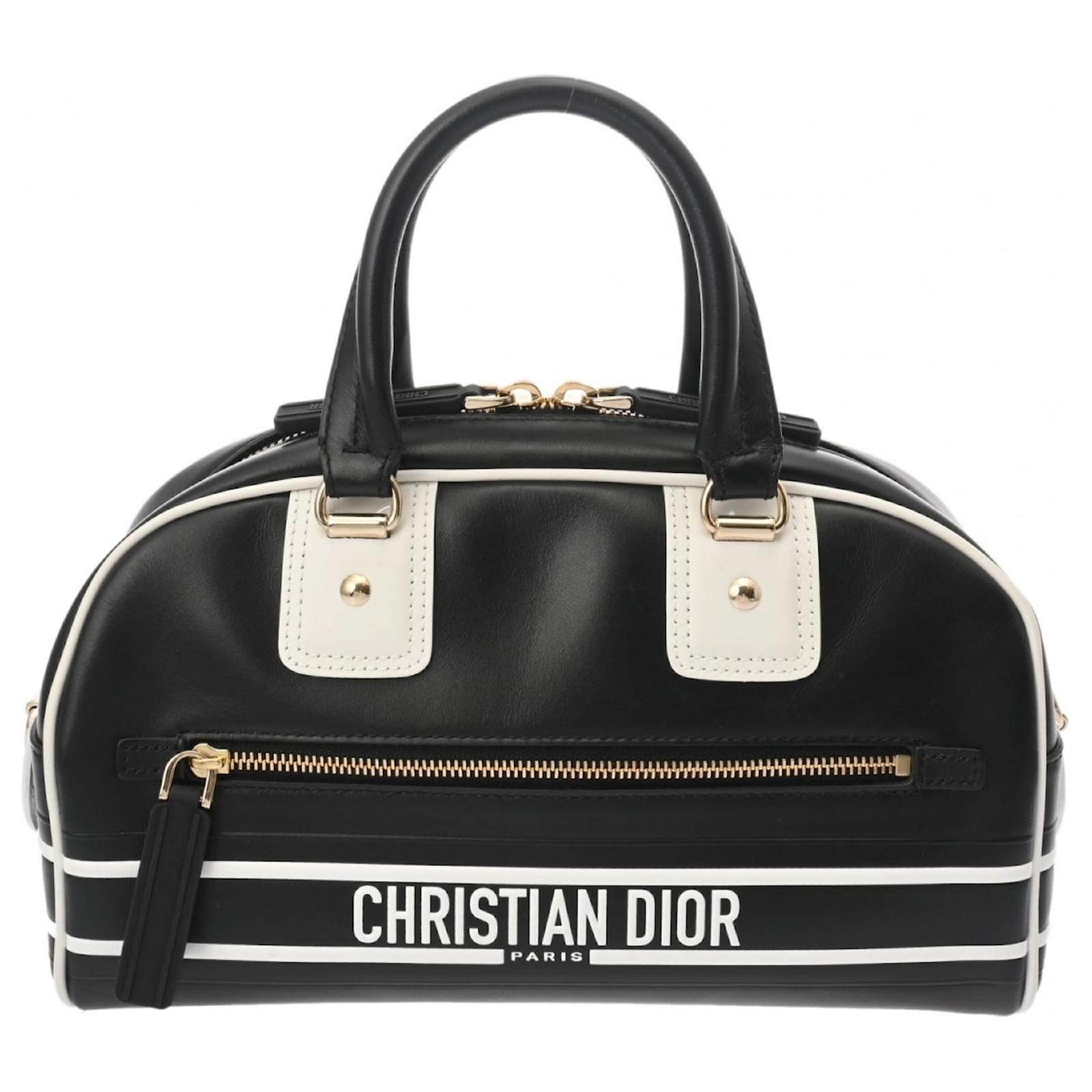 Christian Dior Vibe Small Bag Black White Leather ref.1719262 - Joli Closet