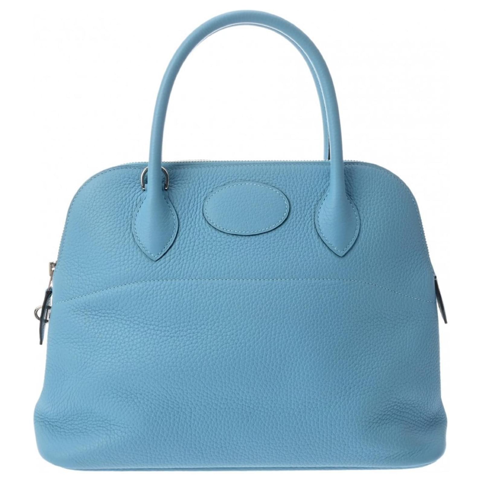 Hermès Hermes Bolide 31 Handbag in Blue Noir Leather ref.1719306 - Joli ...