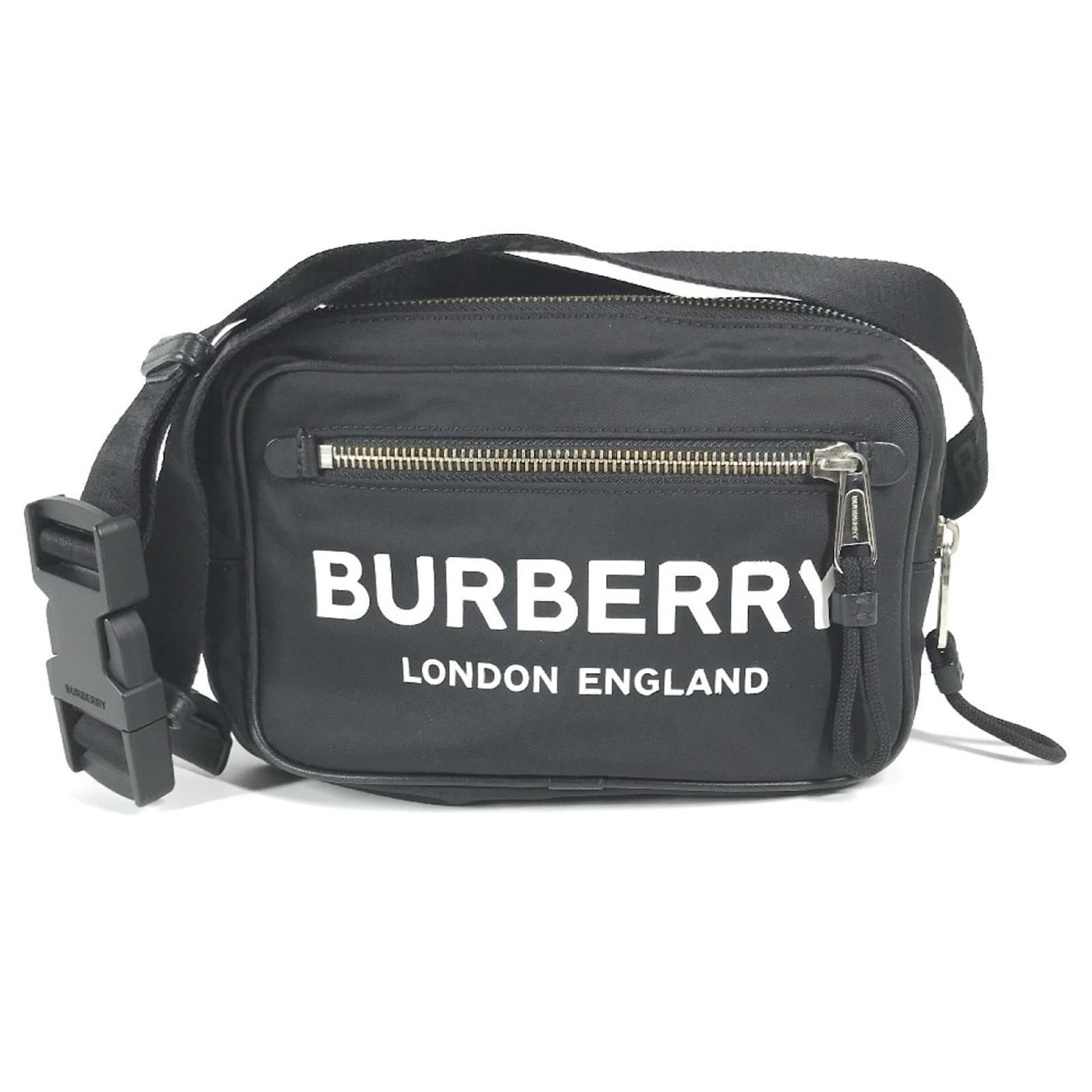 Burberry Bicolor Sling Bag Black White Nylon ref.1720014 - Joli Closet