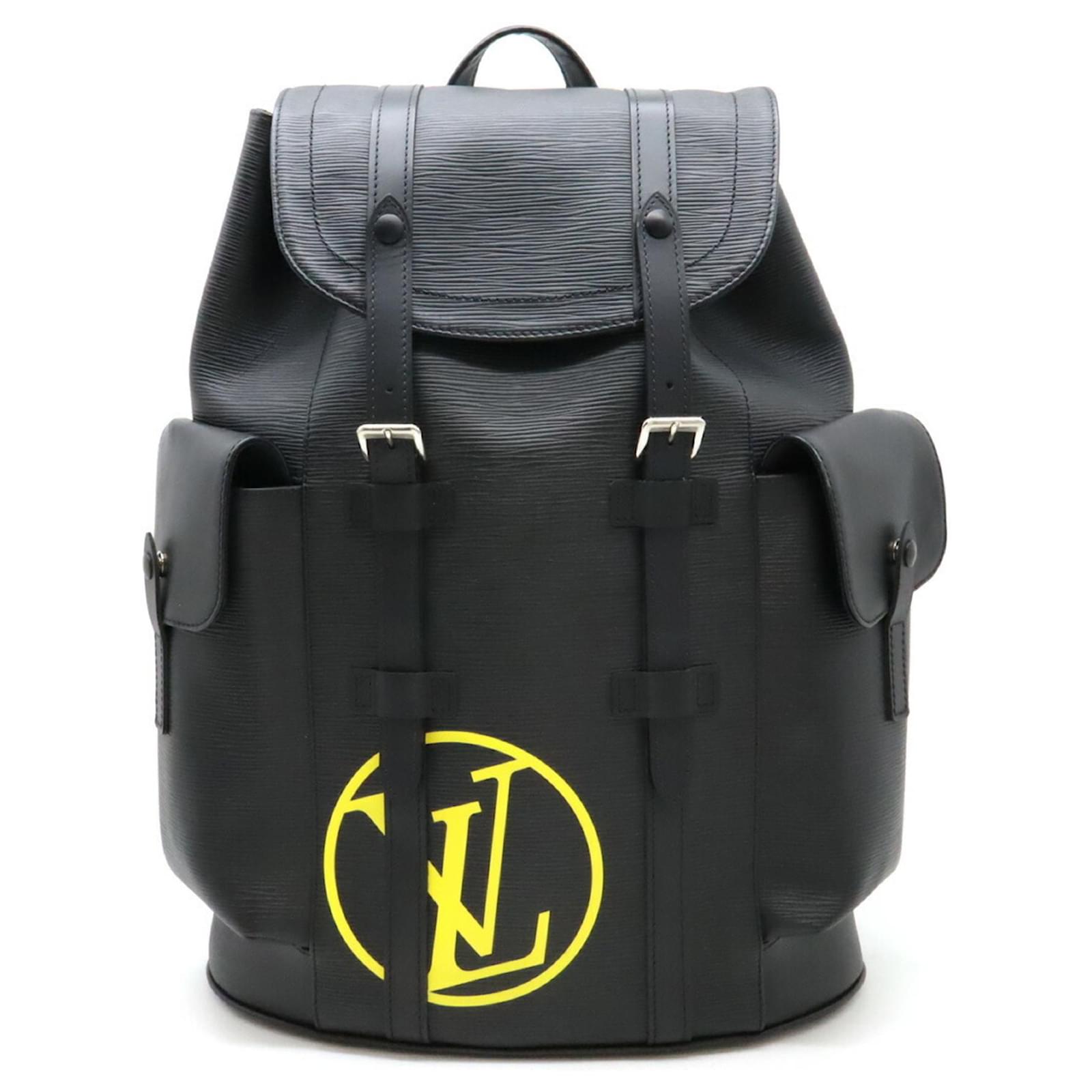 Louis Vuitton Epi Christopher PM Backpack Black Leather ref.1721536 ...