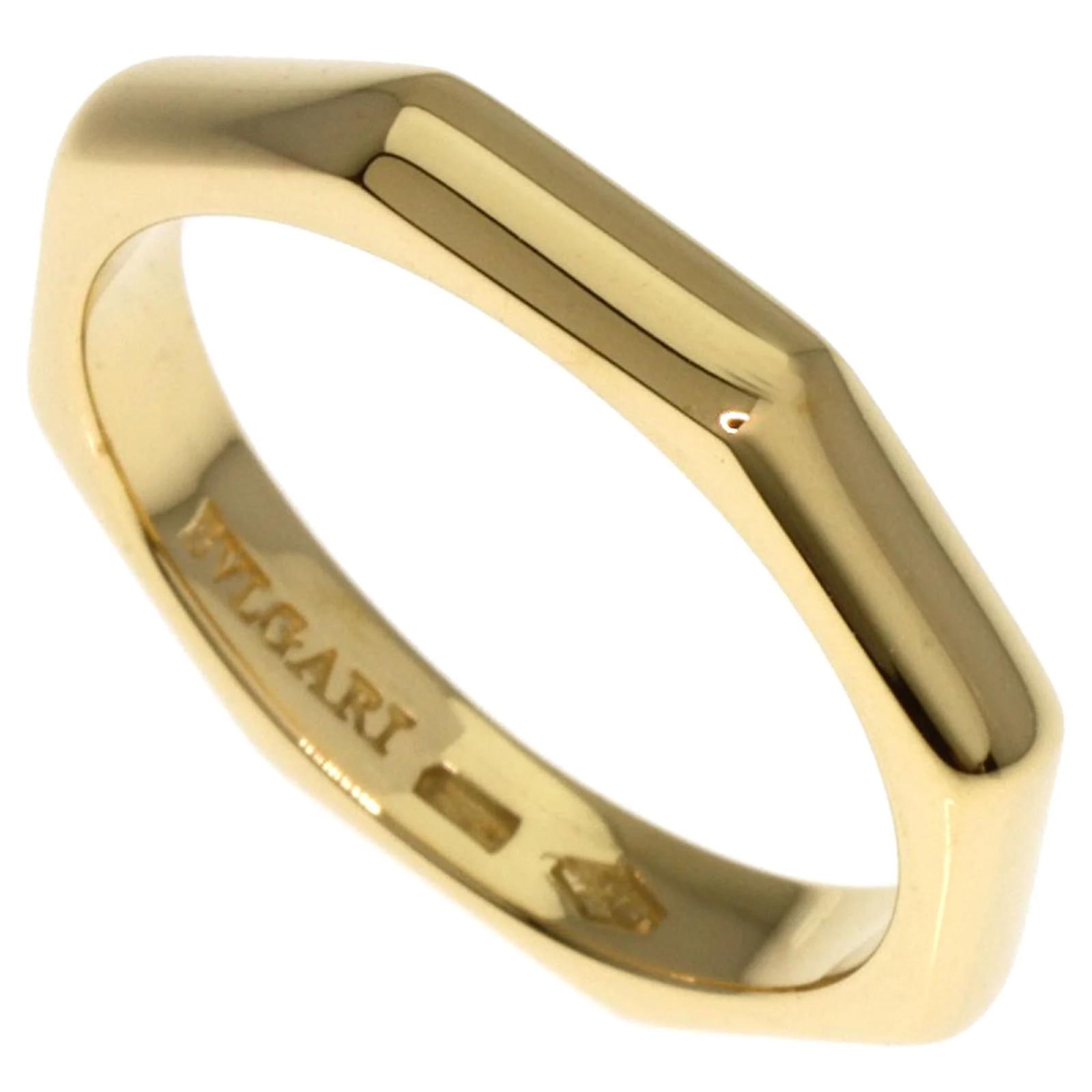 Bulgari Bvlgari Octagonal Band Ring in 18K Yellow Gold ref.1723600 ...