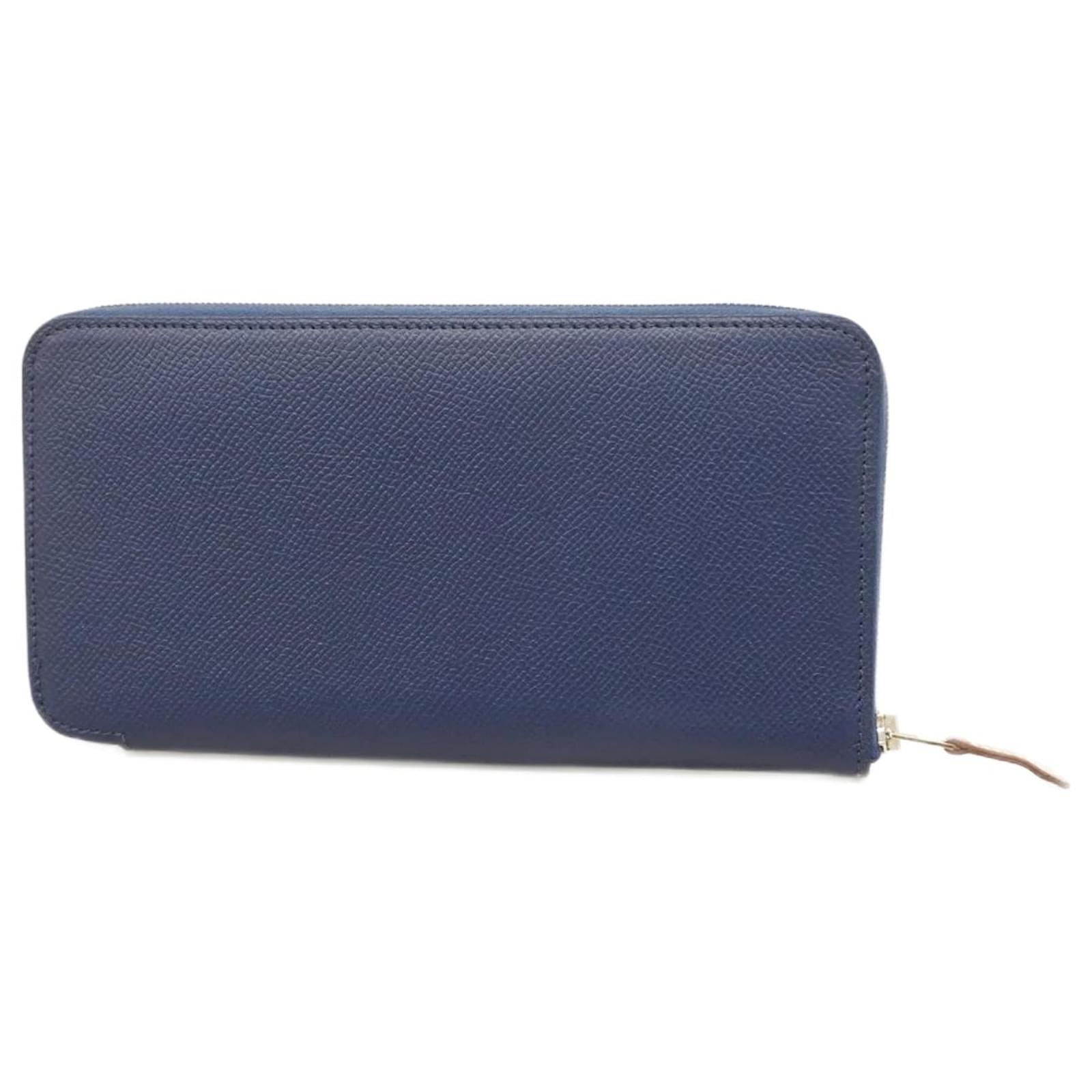 Hermès Hermes Long Wallet in Blue Epsom Leather ref.1724156 - Joli Closet