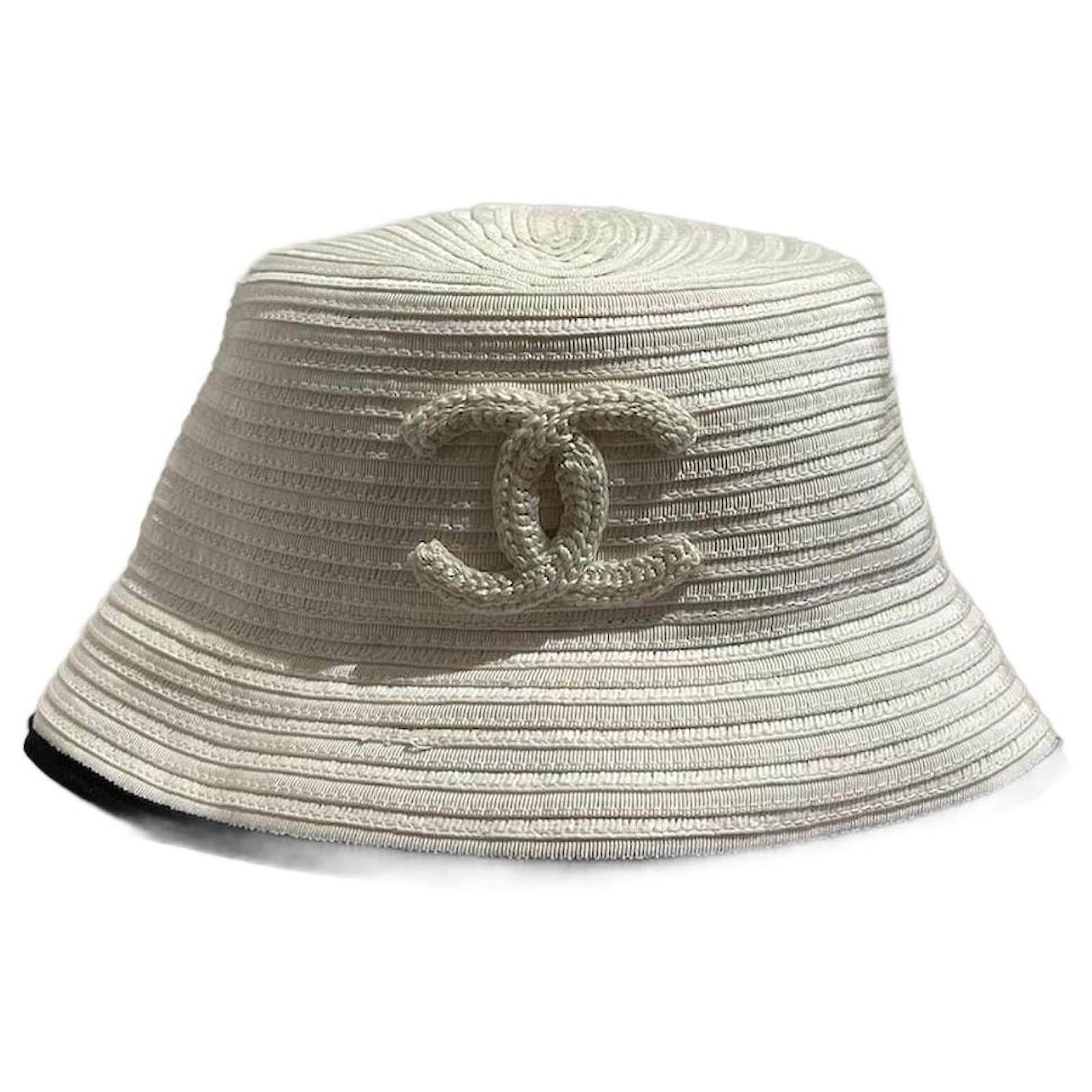 CHANEL Hats T.International M Cotton White ref.1725612 - Joli Closet