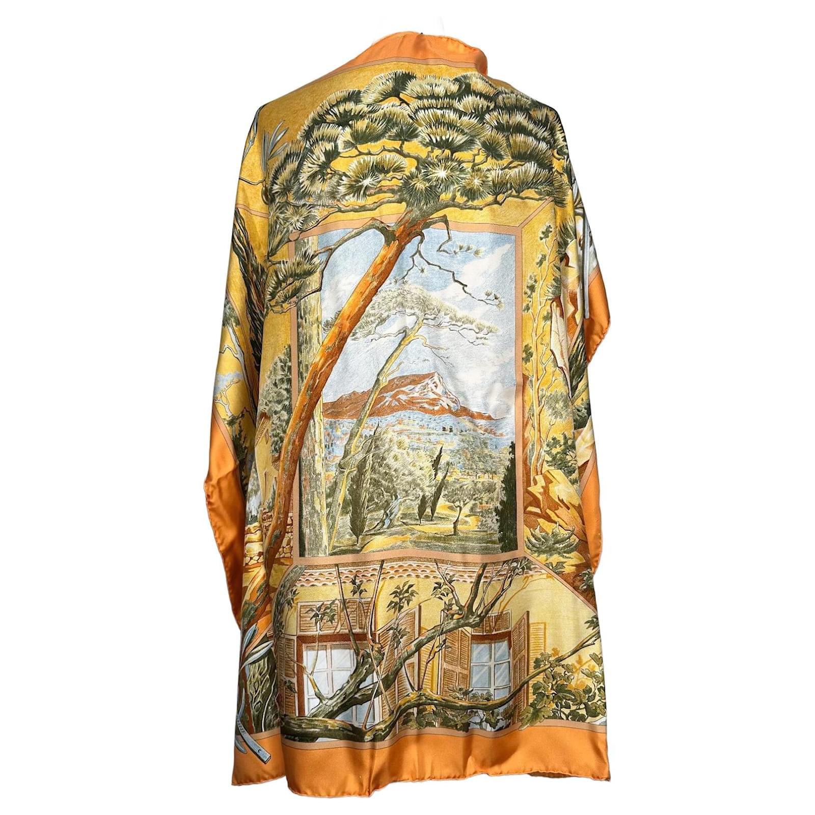 Hermès Walk in the land of Cézanne Multiple colors Silk ref.1725676 ...