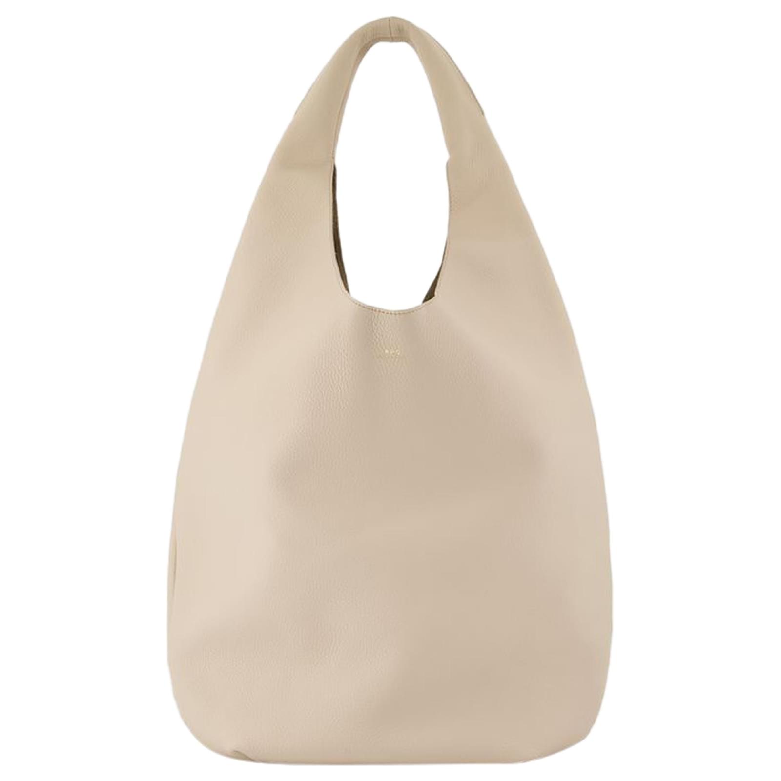 Apc Le Neige Shoulder Bag - A.P.C. - Leather - Beige Brown Pony-style ...