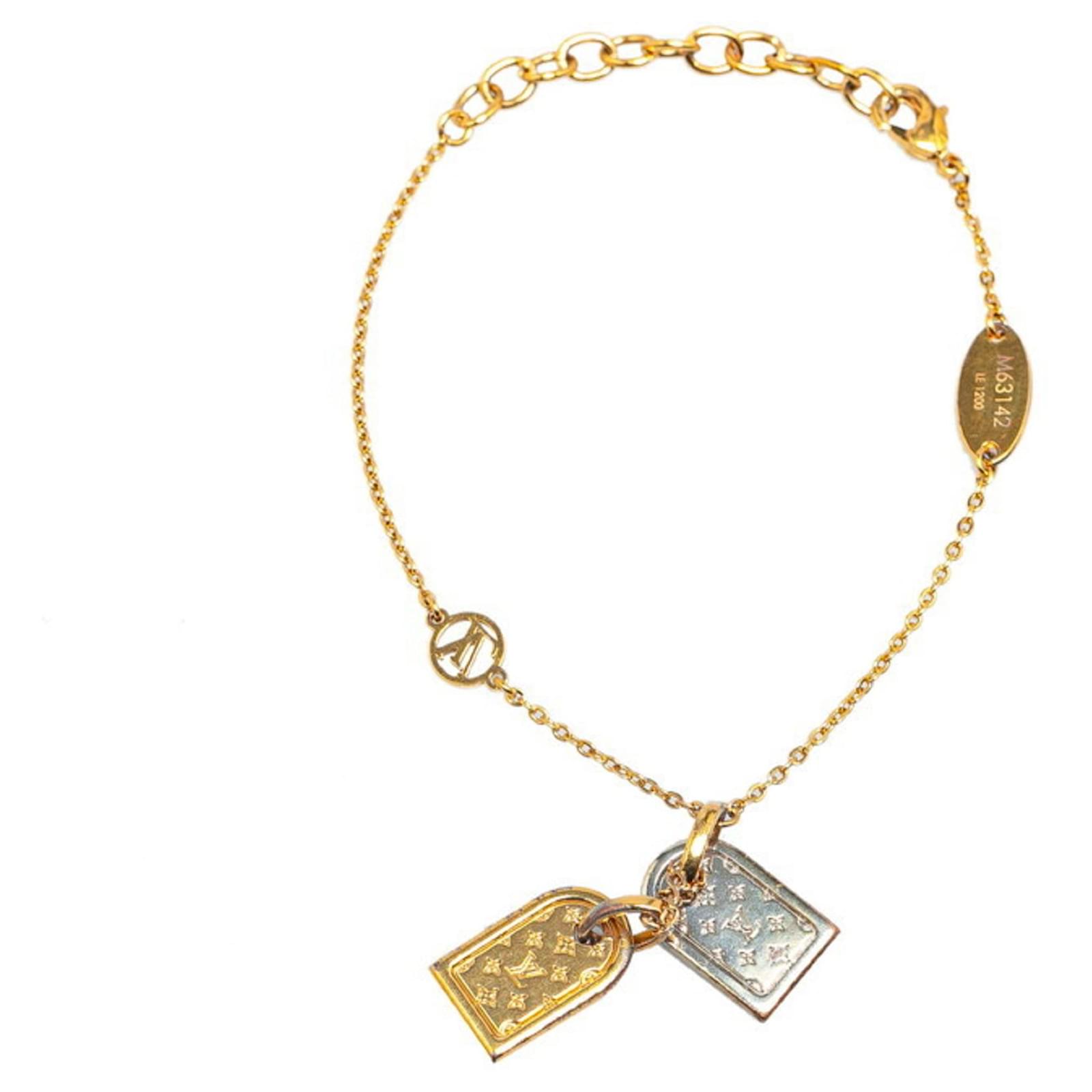 Louis Vuitton Nanogram LV Circle Charm Armband Silber Golden Metall ref.1727220 Joli Closet