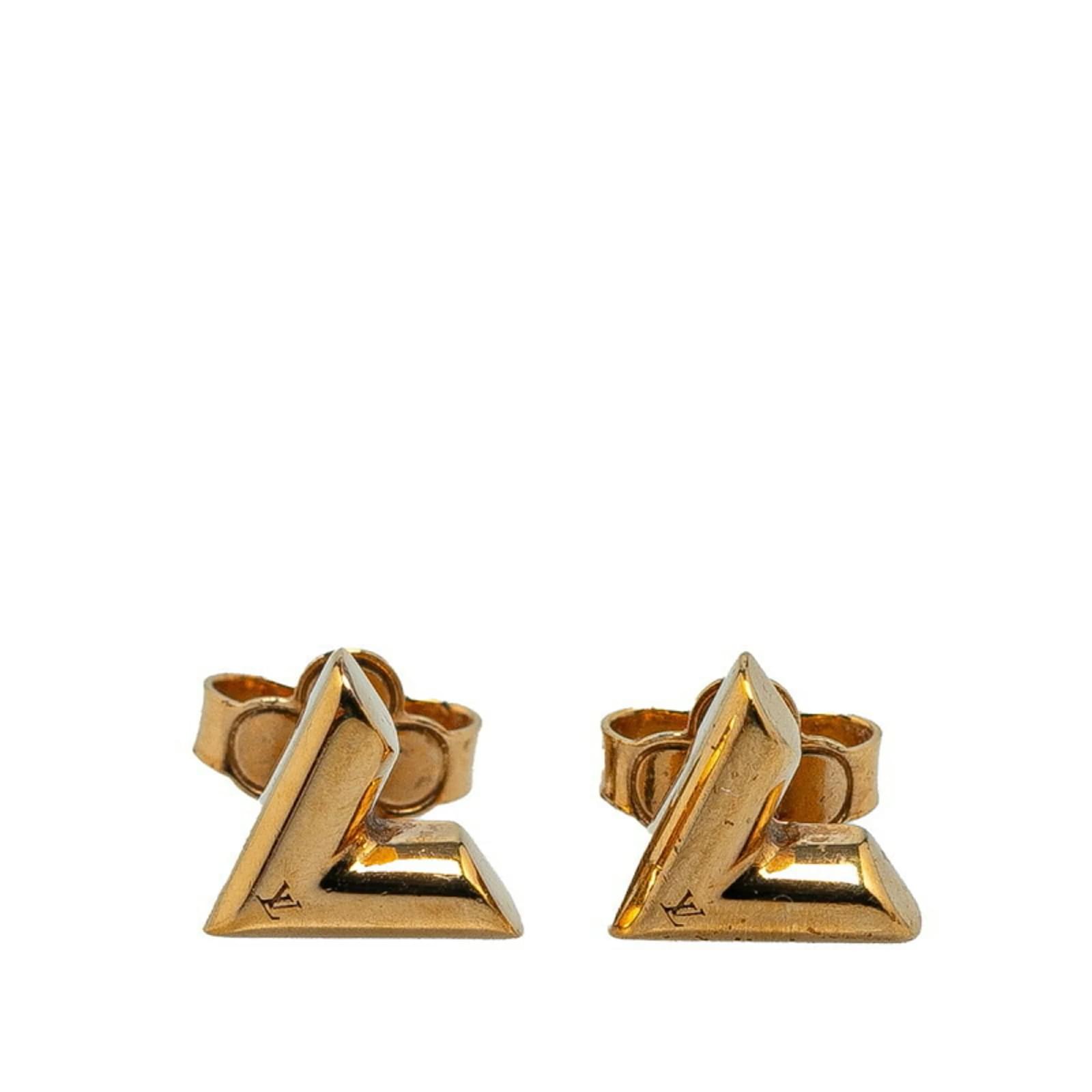 Ohrringe aus goldfarbenem Metall Louis Vuitton Golden ref.1727282 Joli Closet