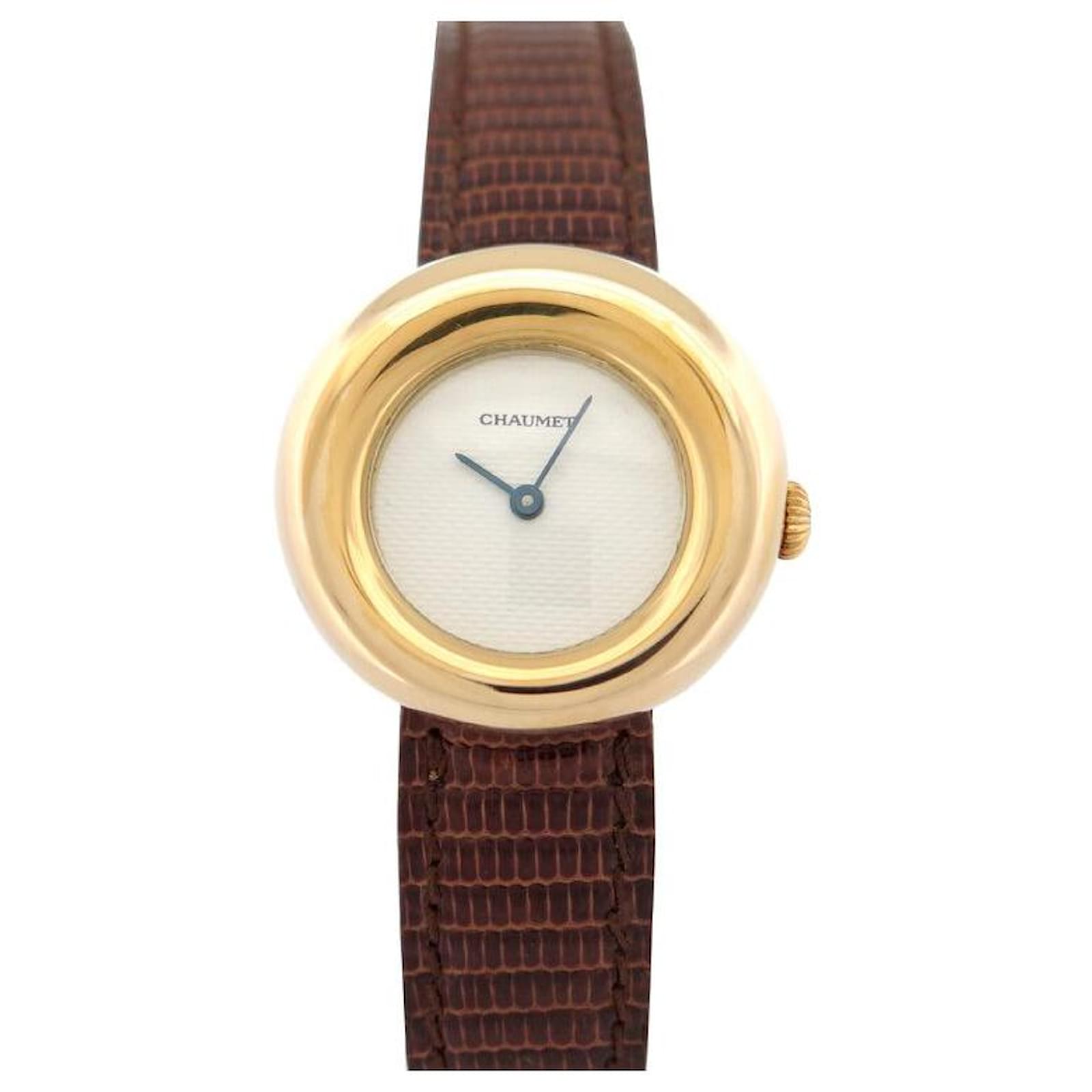 CHAUMET WATCH 28 MM CLASSIC QUARTZ IN 18K YELLOW GOLD Golden ref ...
