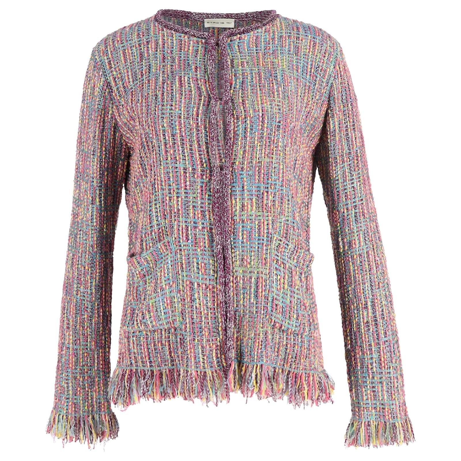 Etro Tweed Jacket in Multicolor Wool Multiple colors ref.1728502 - Joli ...