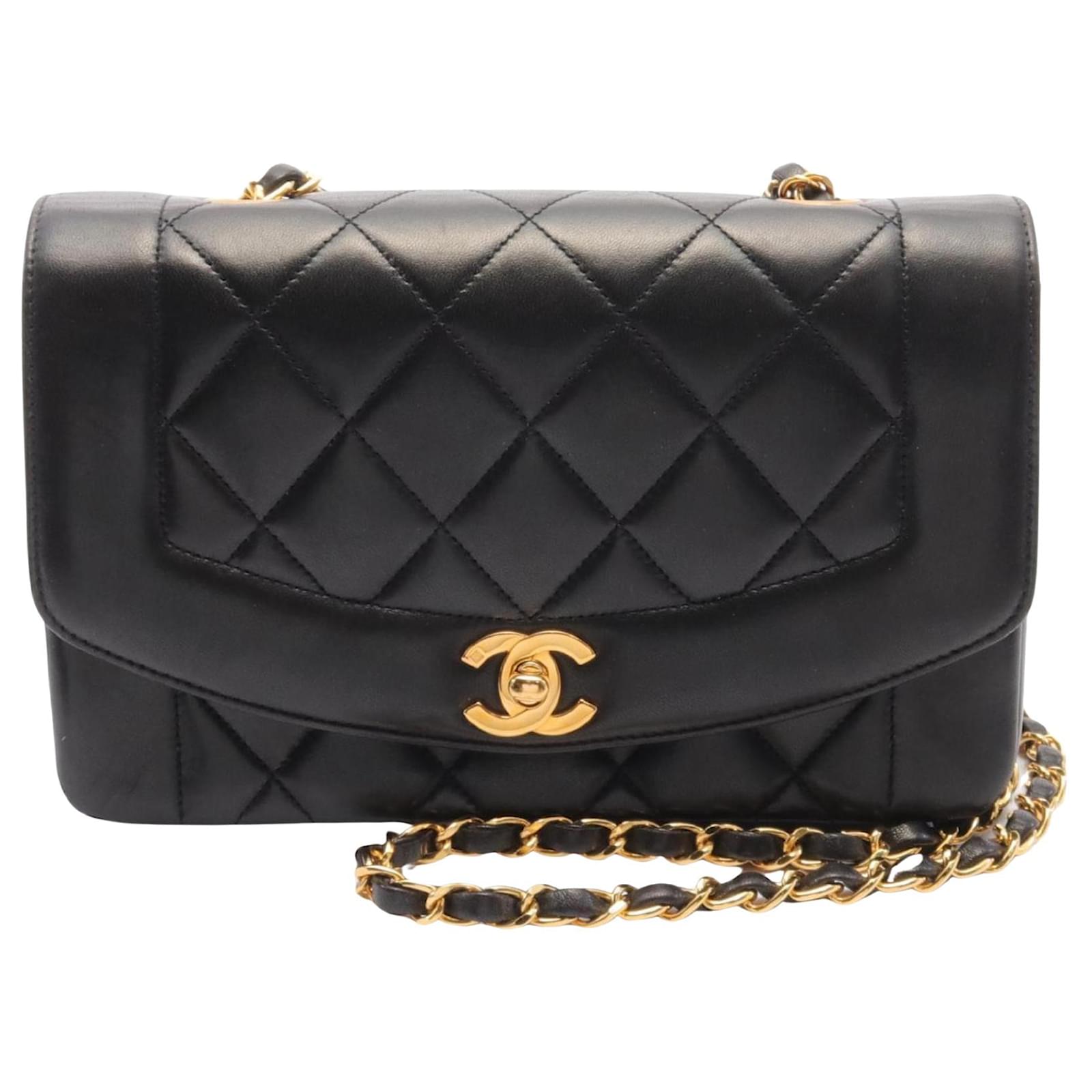 Chanel Diana Black Leather ref.1731046 - Joli Closet