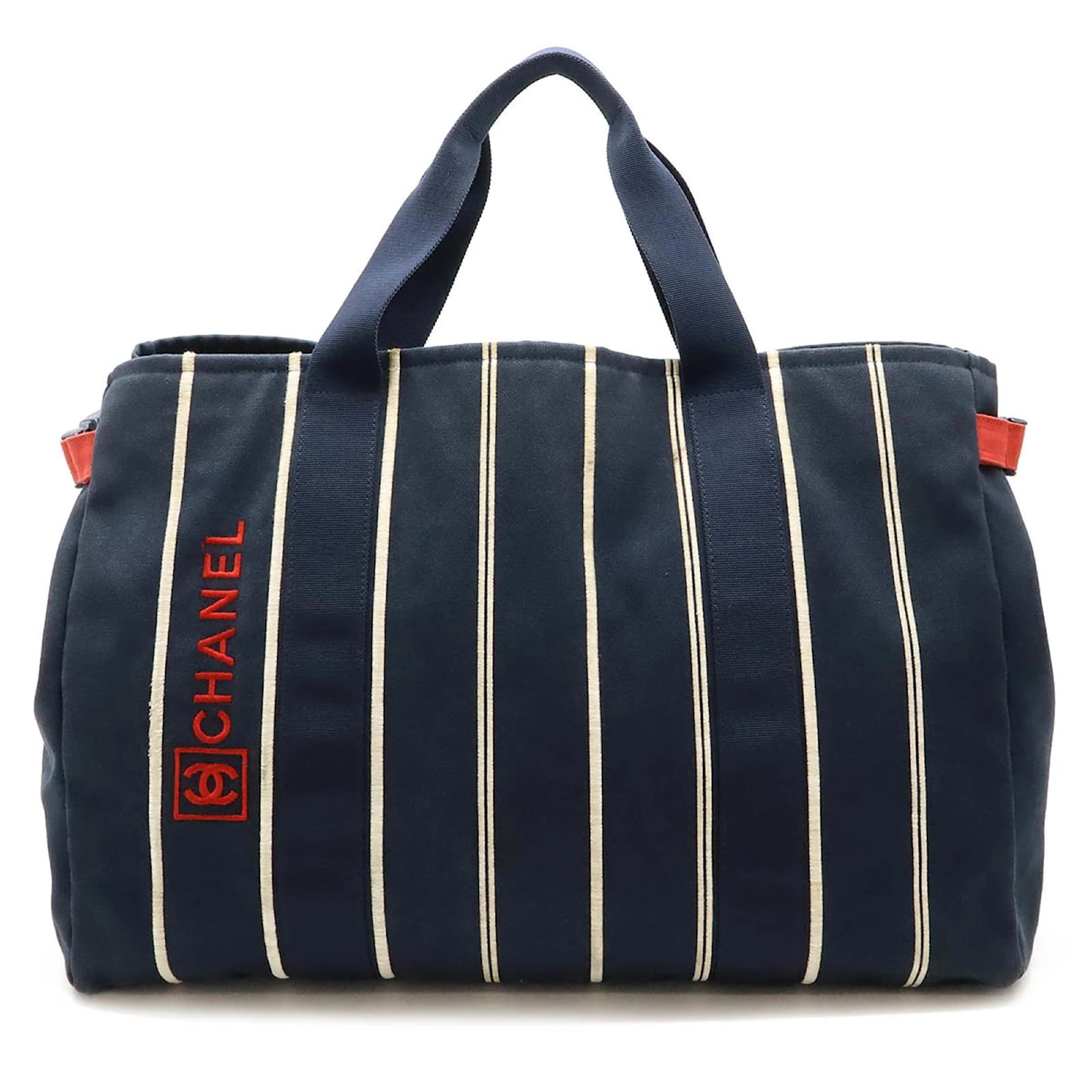 Chanel Sport Line Stripe Tote Bag (Sold) - Joli Closet