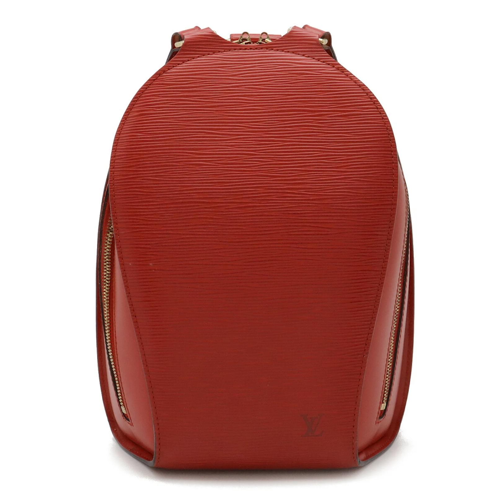 Louis Vuitton Epi Mabillon Backpack Red Leather ref.1731390 - Joli Closet