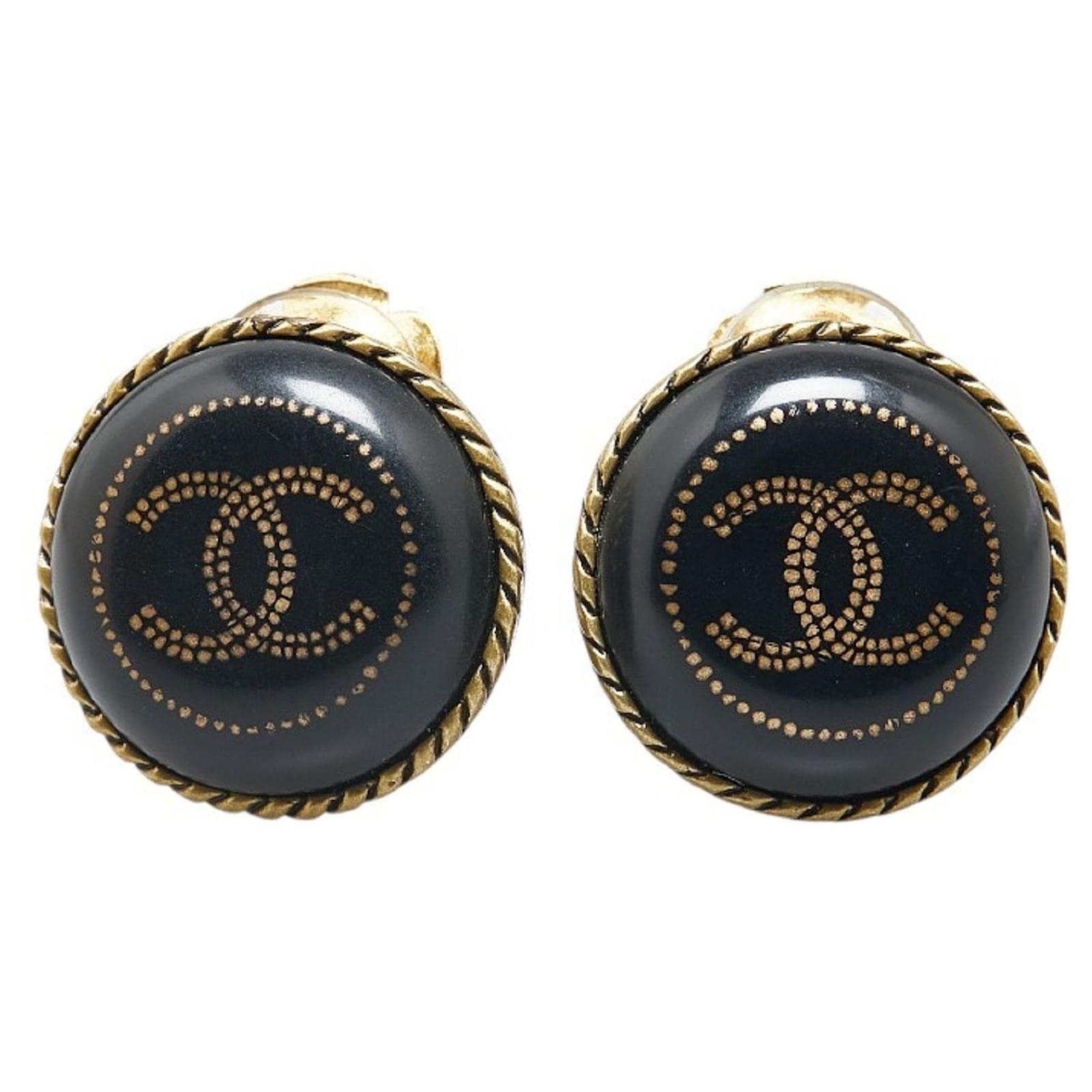 Chanel Coco Mark Black Gold-plated ref.1732290 - Joli Closet