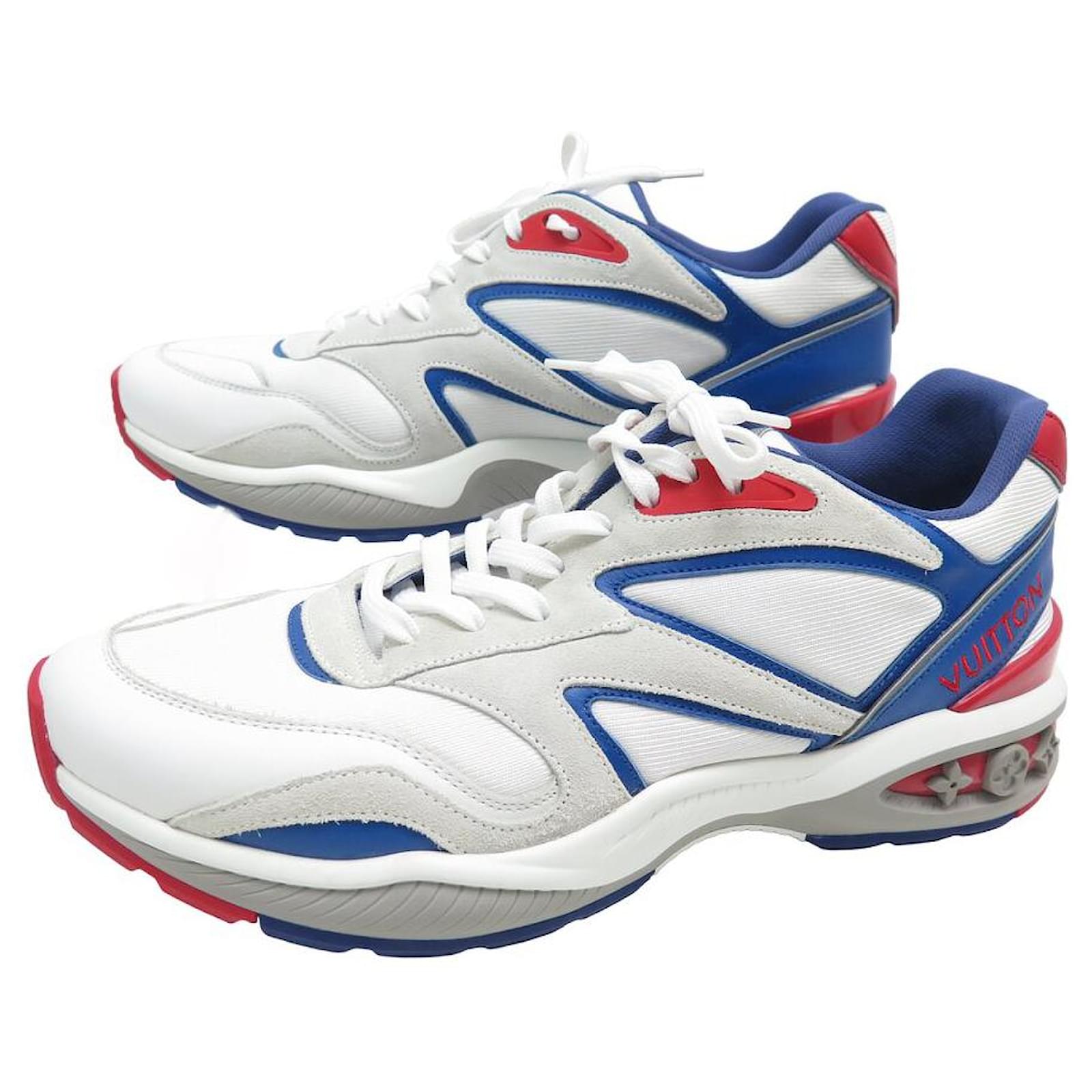 NINE LOUIS VUITTON LV TRAIL SHOES 1A7QVV 8 43 CANVAS SNEAKERS Multiple ...