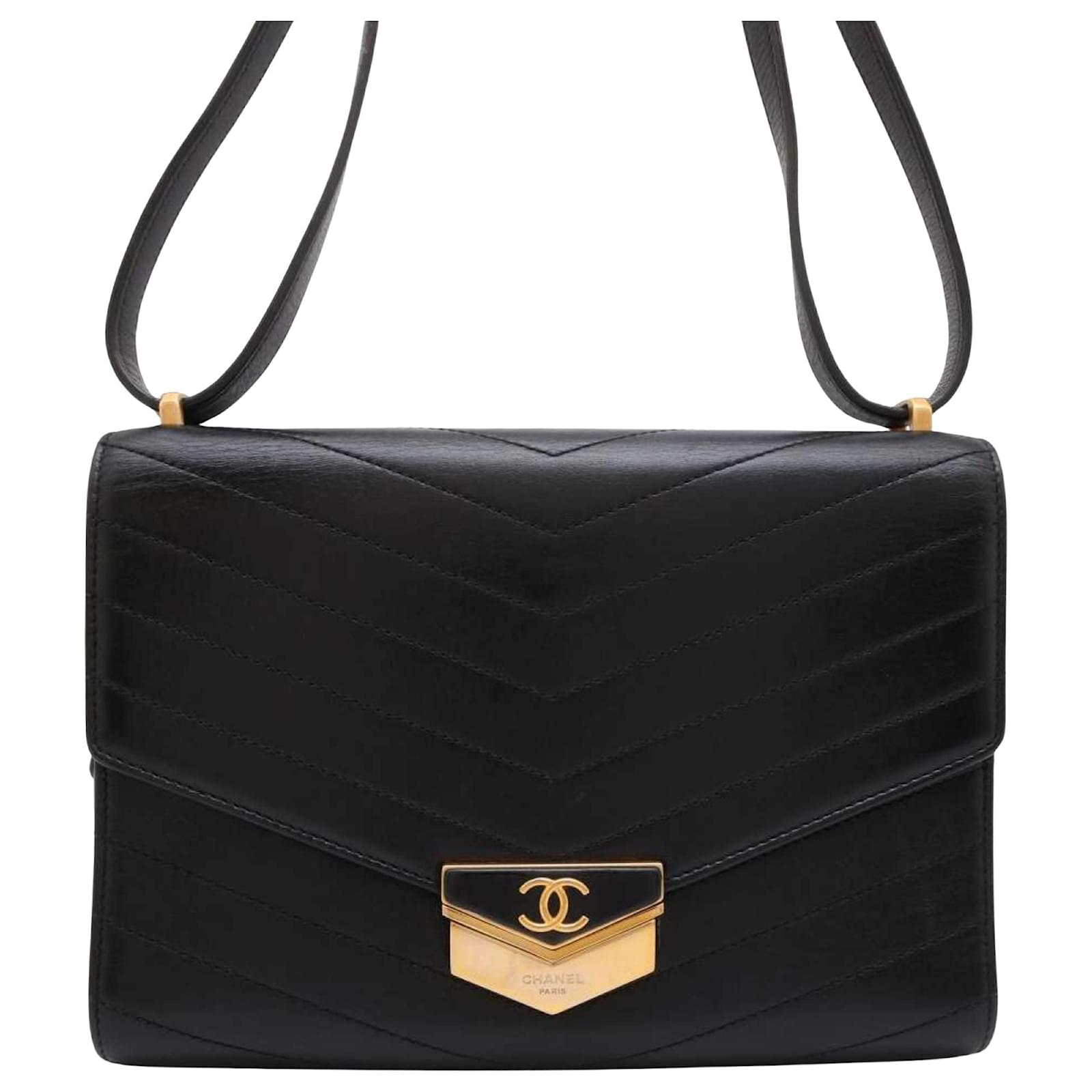 Chanel V-Stich Black Leather ref.1733169 - Joli Closet