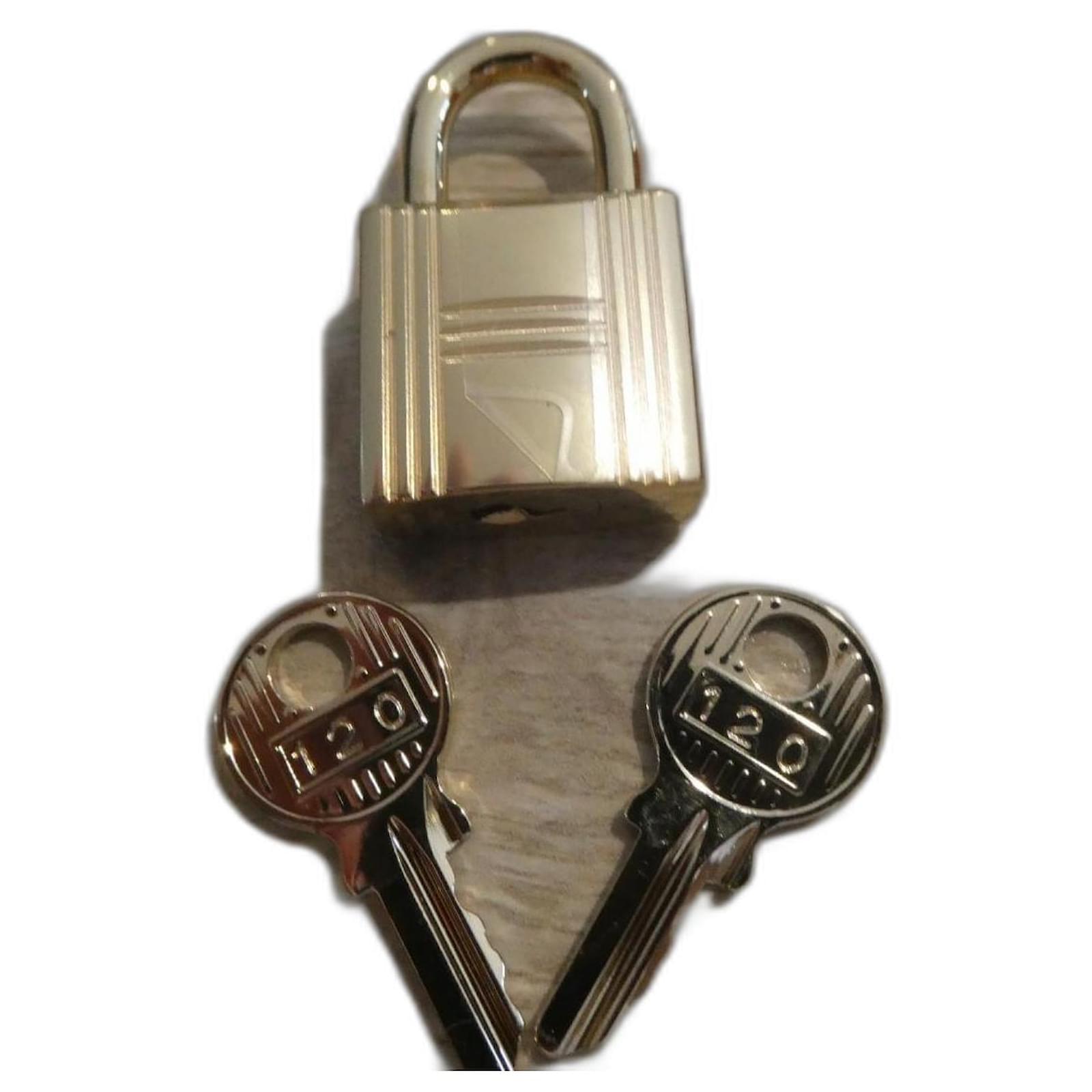 Hermès gold-plated steel padlock NEW for Kelly, Birkin bag, Gold ...