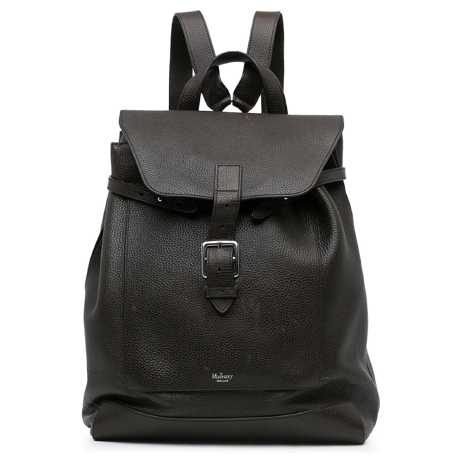 Brown Mulberry Leather Chiltern Backpack ref.1735421 - Joli Closet