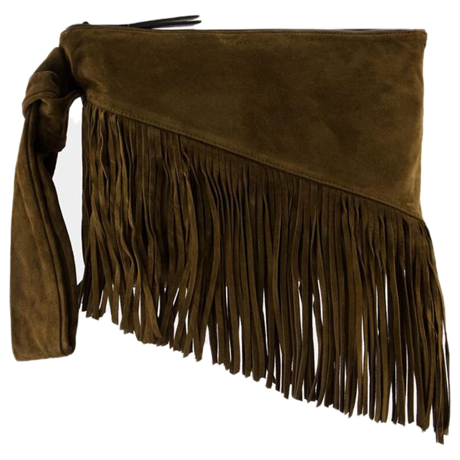 Faro Gd Pouch - Isabel Marant - Leather - Metallic Pony-style calfskin ...