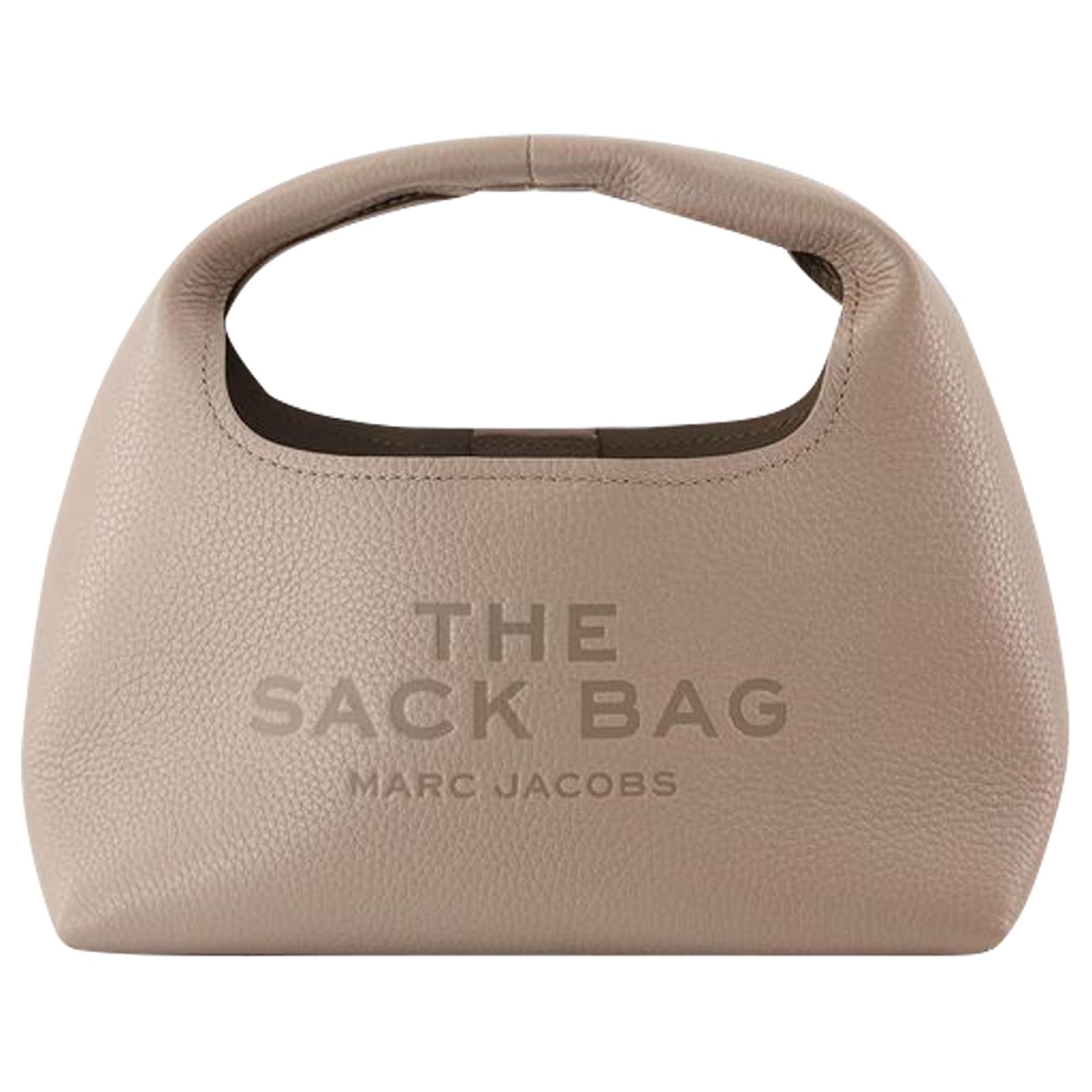The Mini Sack Purse - Marc Jacobs - Leather - Grey Pony-style calfskin ...