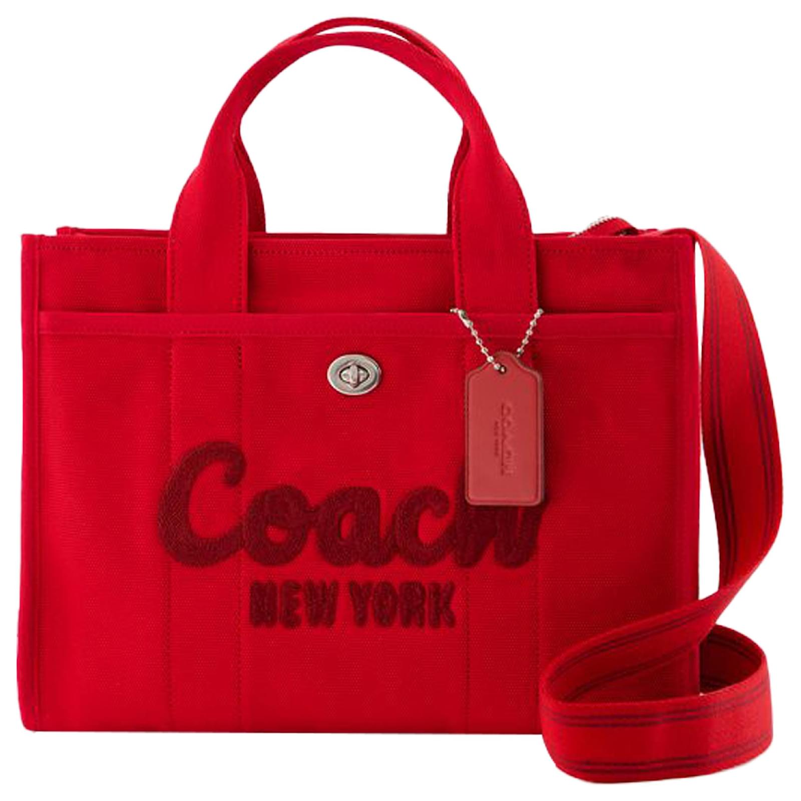 Cargo Tote - Coach - Cotton - Red ref.1736497 - Joli Closet