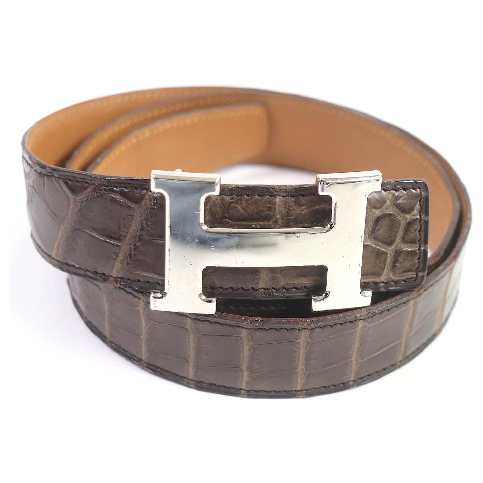 Reversible Crocodile Belt Women
