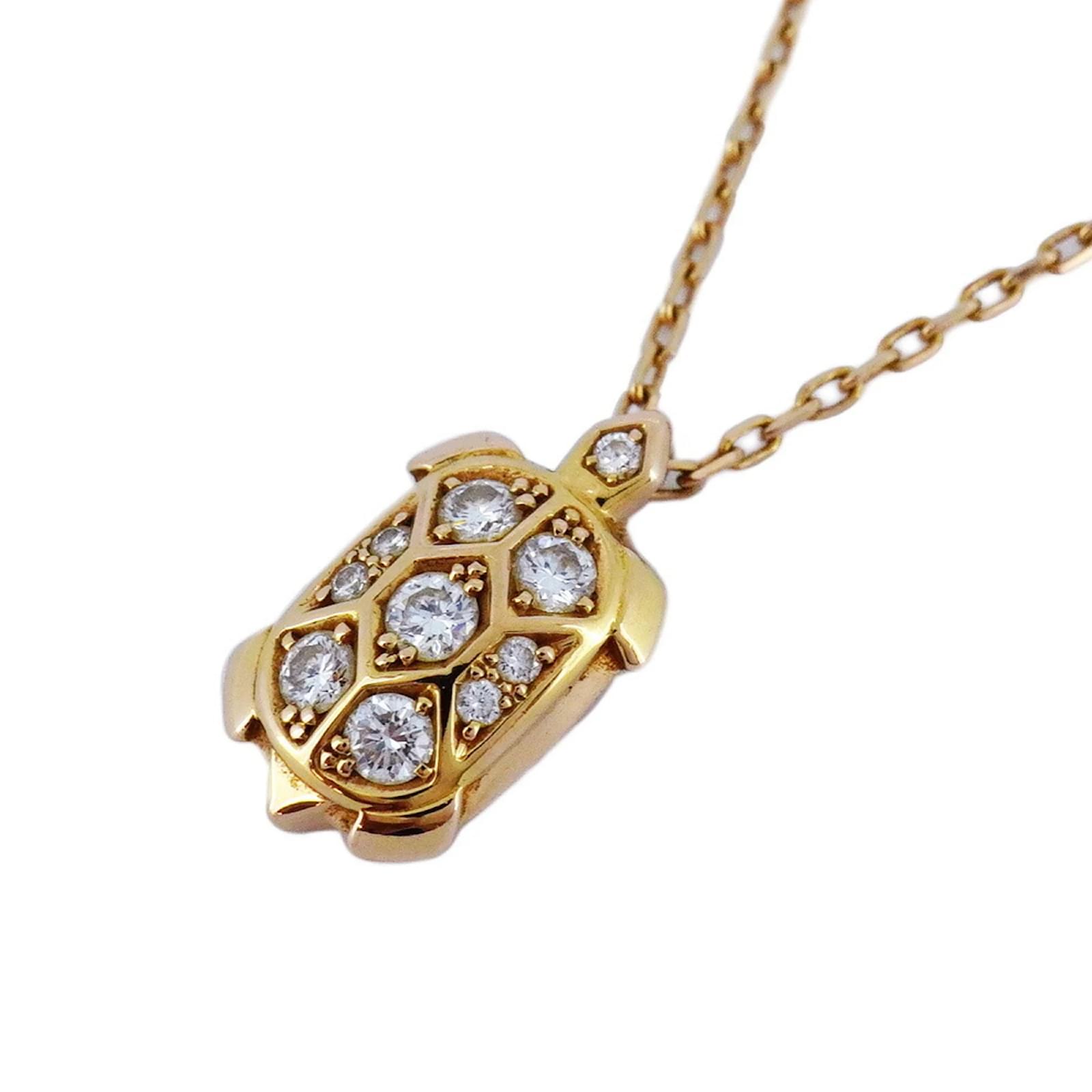 Cartier Torche Turtle Diamond Necklace Pink gold ref.1748328 - Joli Closet