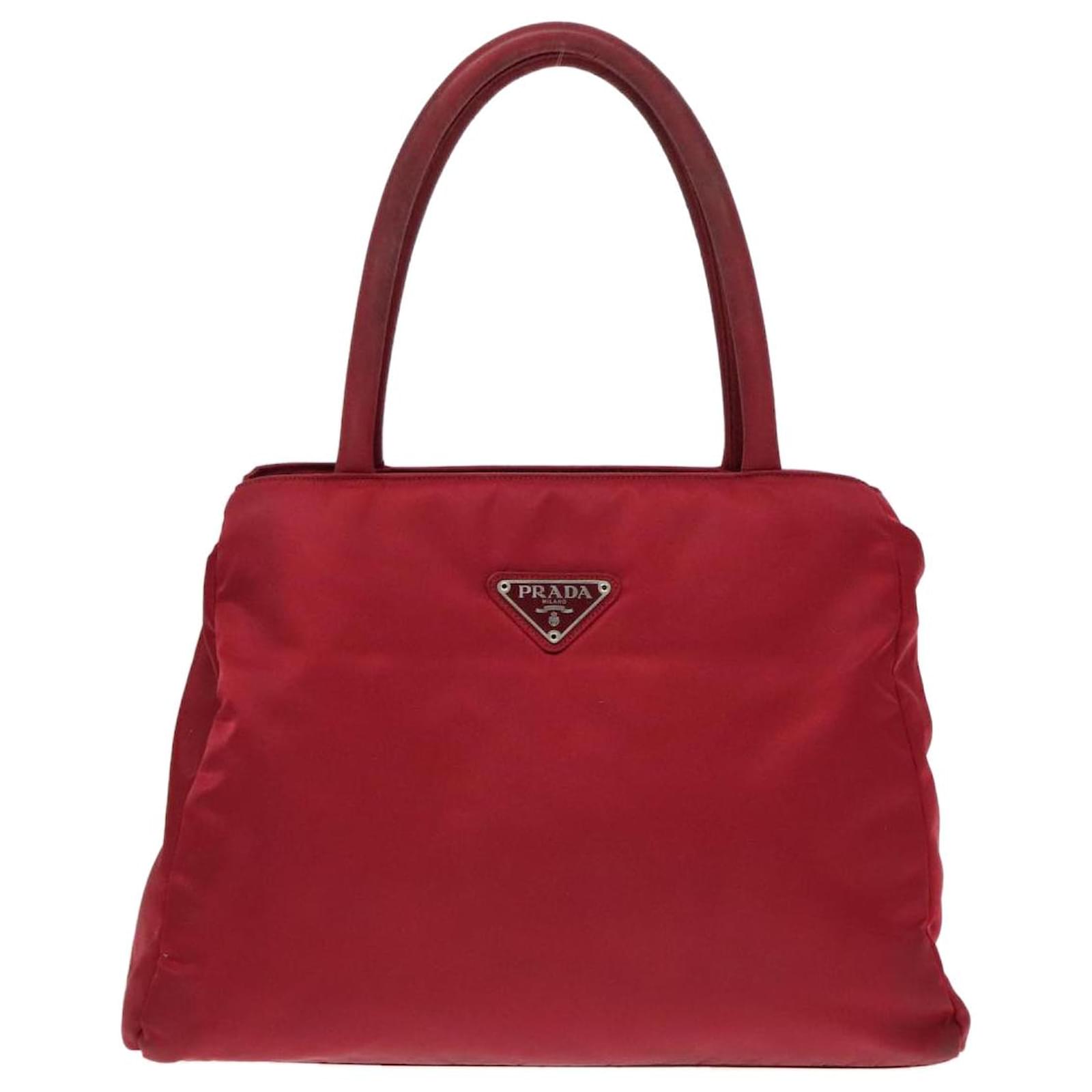 Prada Triangle Logo Red Synthetic ref.1748498 - Joli Closet