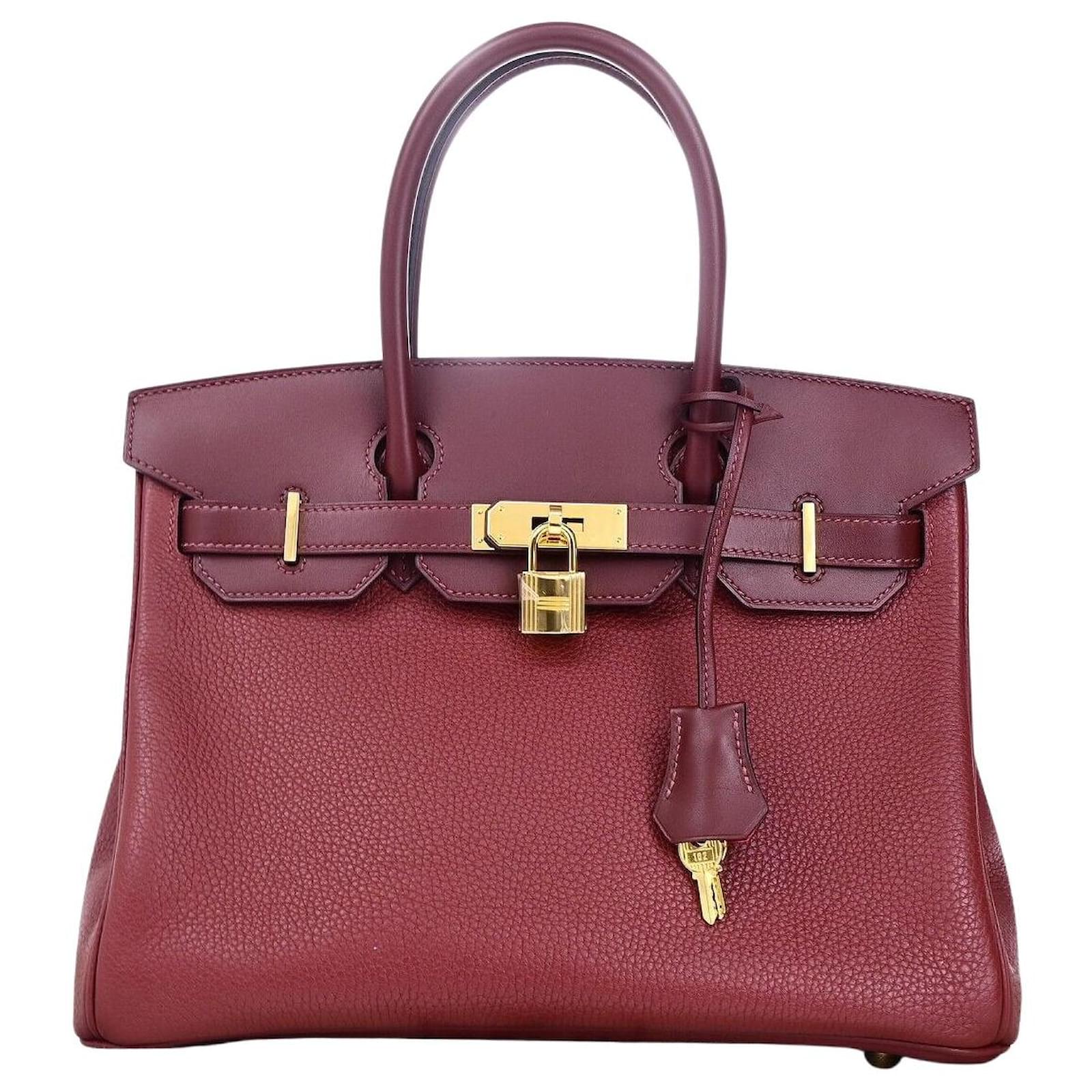 Hermès Birkin 30 Dark red Gold-plated ref.1752981 - Joli Closet