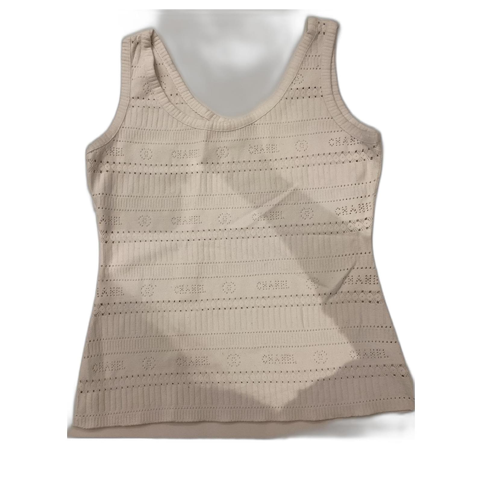 Chanel Tops White Cotton ref.1753402 - Joli Closet